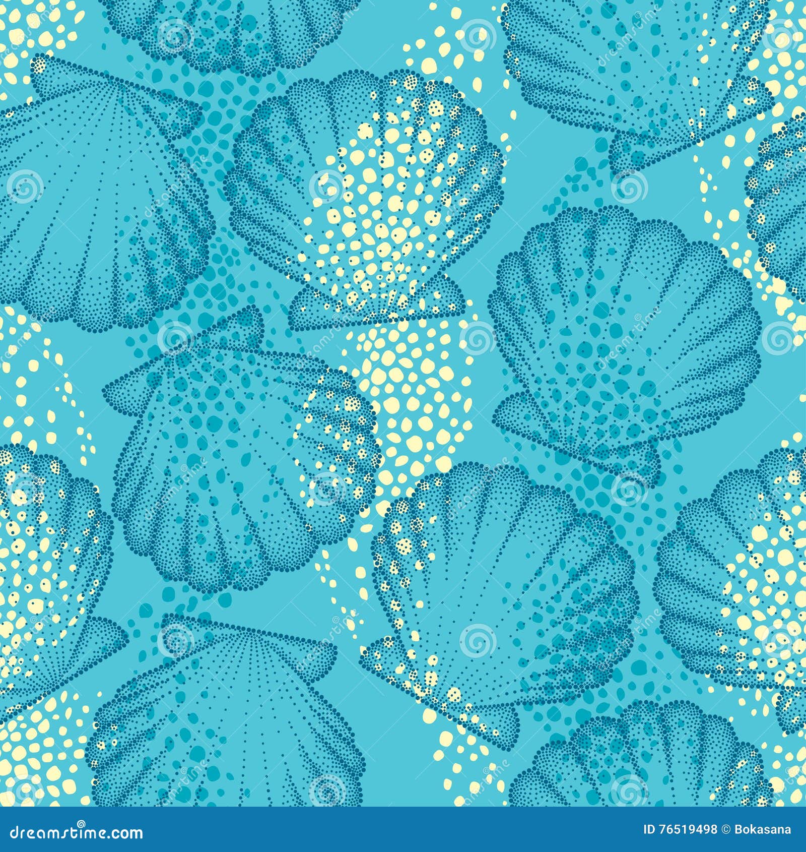 Seashell Pattern Background