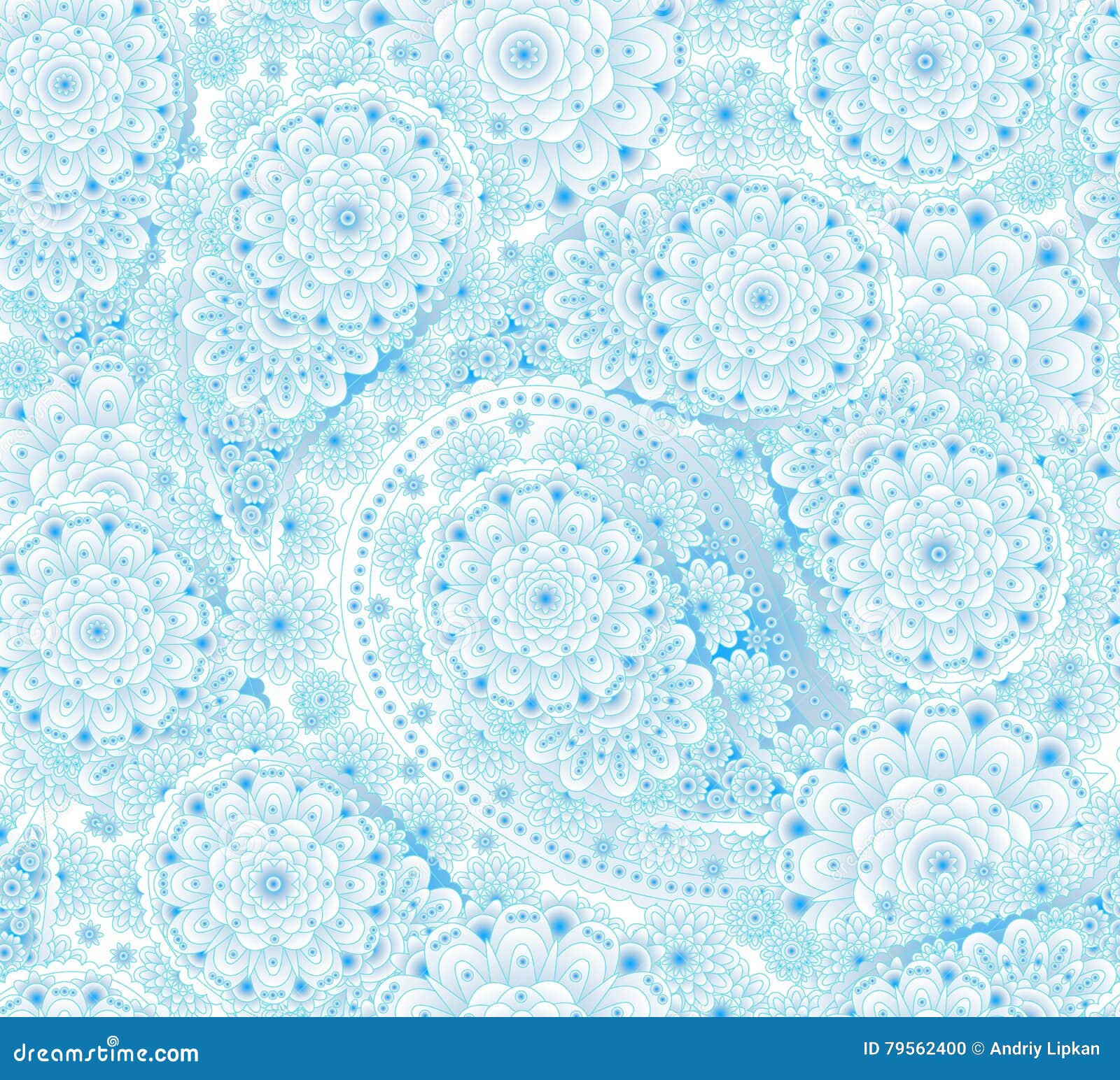 Vector Seamless Pattern In Eastern Style Colorful Element For Design