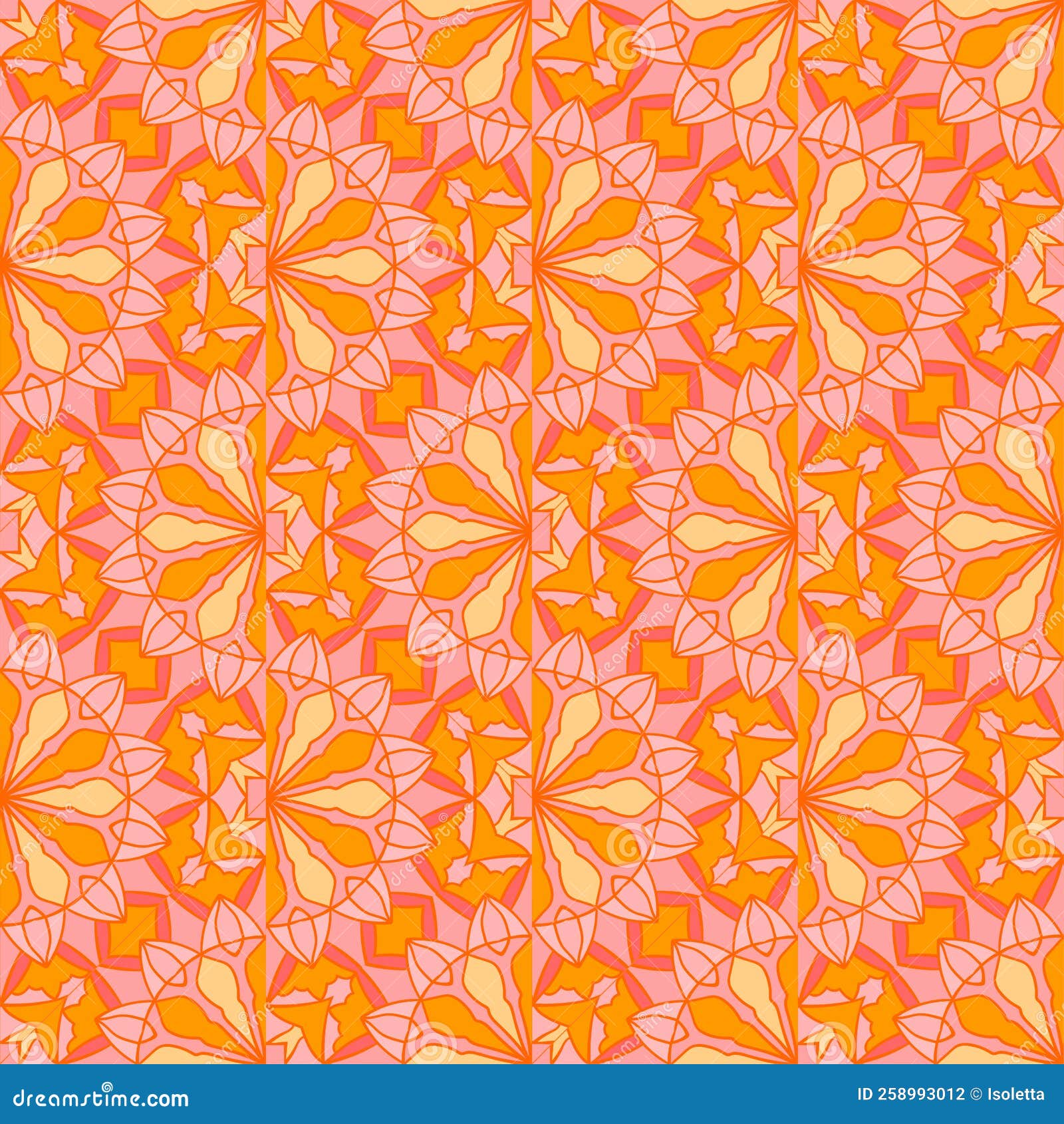 Vector Seamless Pattern. Elegant Ornamental Texture. Colorful Abstract ...