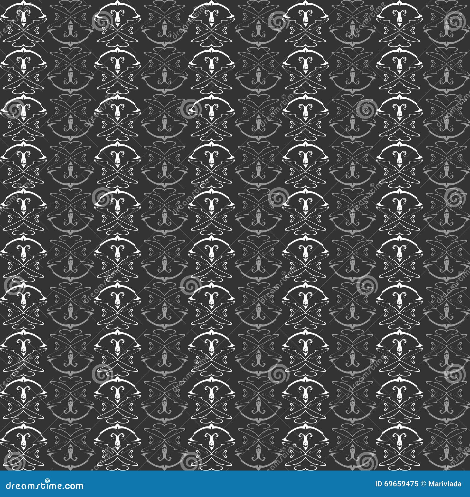 Vector Seamless Pattern Stock Vector Illustration Of Ornament 69659475