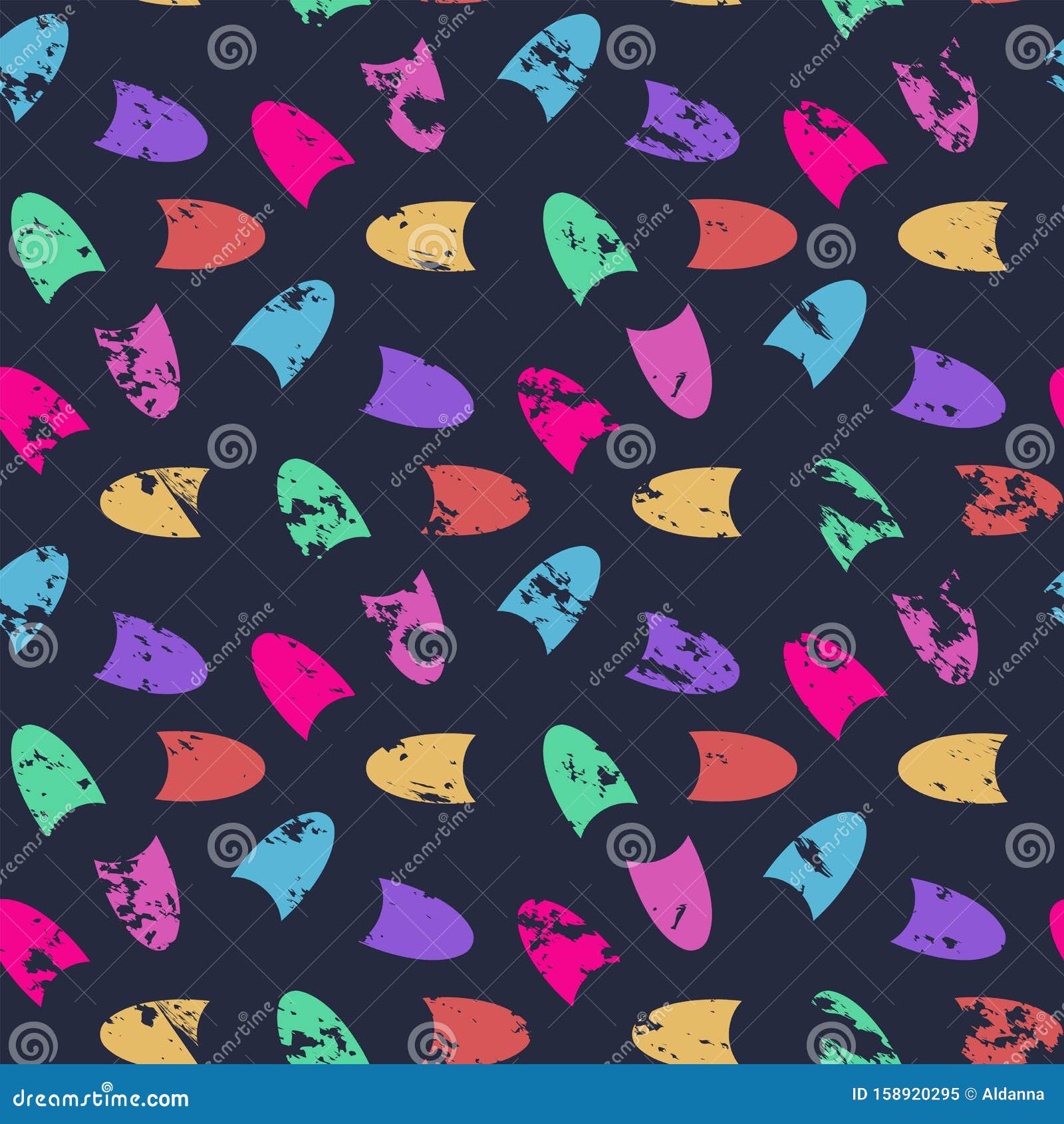 Vector Seamless Pattern with Fingernail Isolated Stock Vector ...