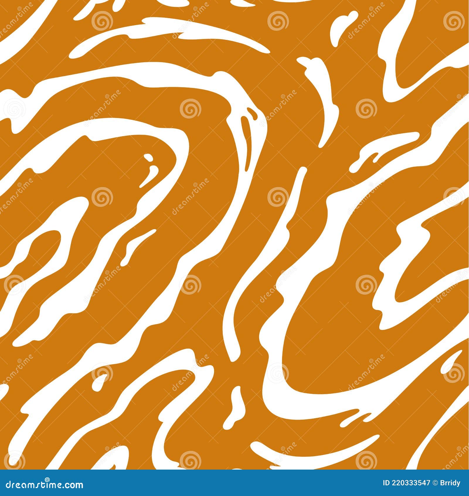 Vector Seamless Pattern with Flowing Gold Caramel. Abstract Sweet ...