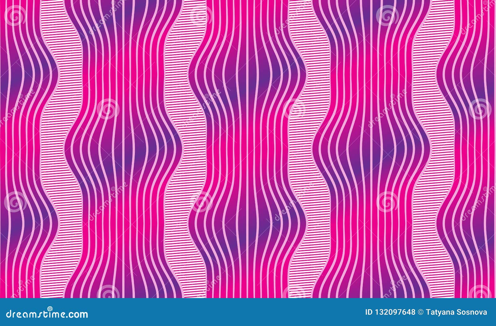 Vector Seamless Pattern with Expanding Gradient Strip in Pink an Stock ...