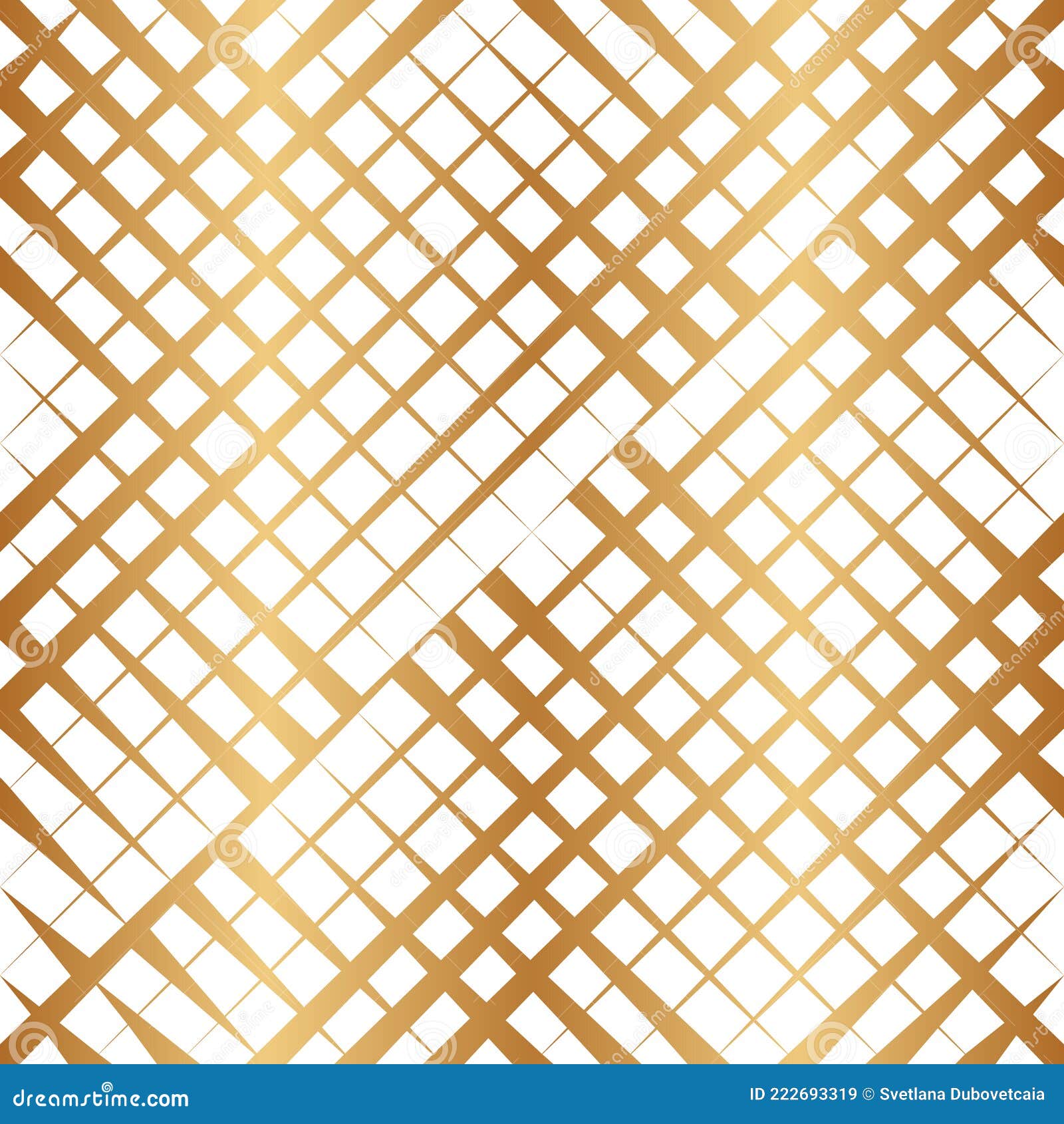 Vector Seamless Pattern. Gold Lines Background. Repeated Golden Pattern ...