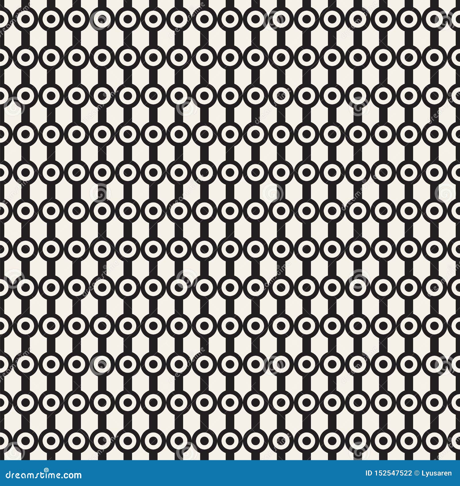 Vector Seamless Pattern. Graphic Linear Streaks with Dots Stock Photo ...