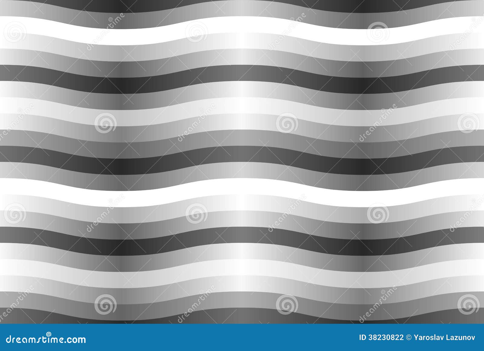 Vector Seamless Pattern with Gray Wavy Strips. Stock Vector ...