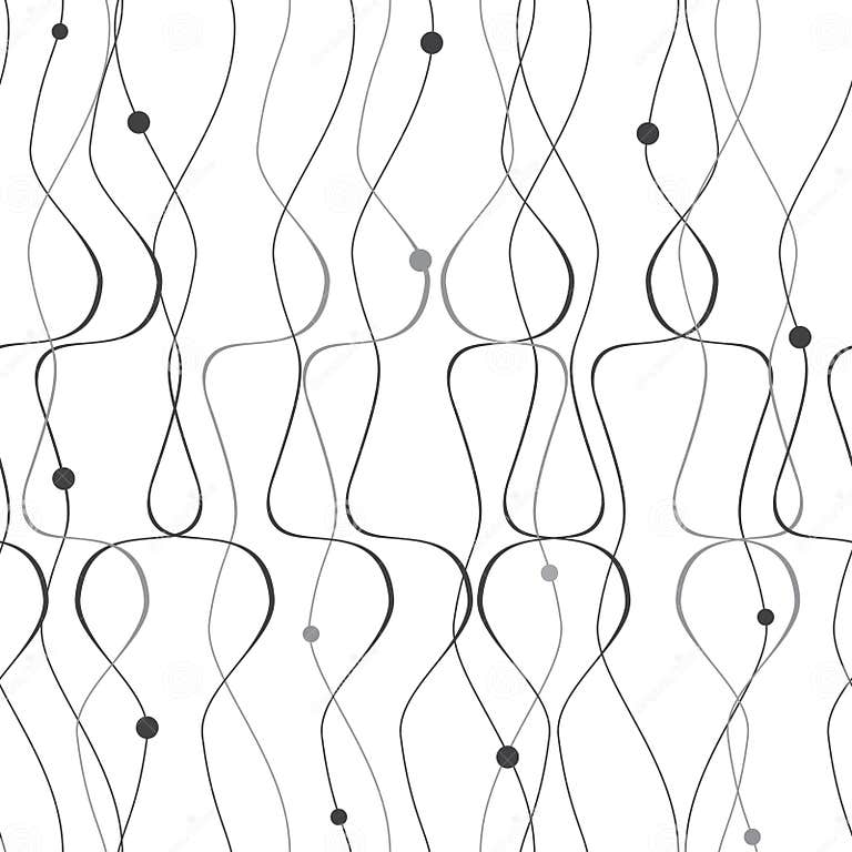 Vector Seamless Pattern with Grey Threads Stock Vector - Illustration ...