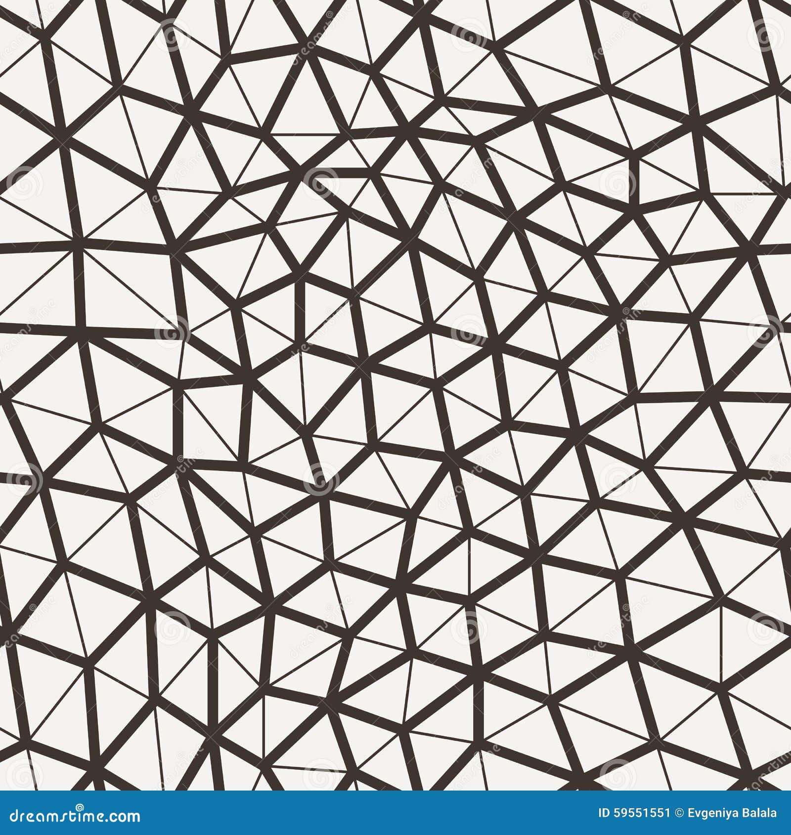 Vector Seamless Pattern in a Grid of Polygons with Stock Vector ...