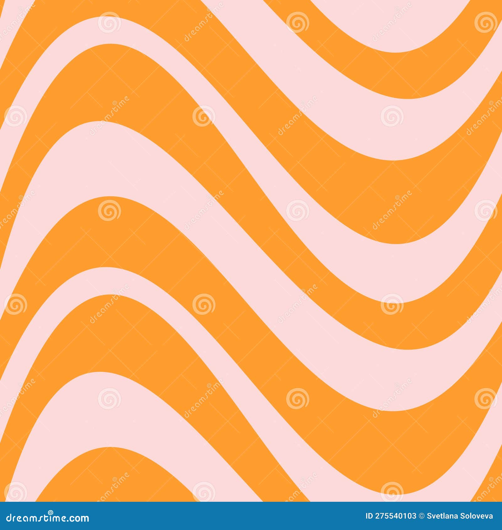 Vector Seamless Pattern of Groovy Retro Stripes Stock Vector ...