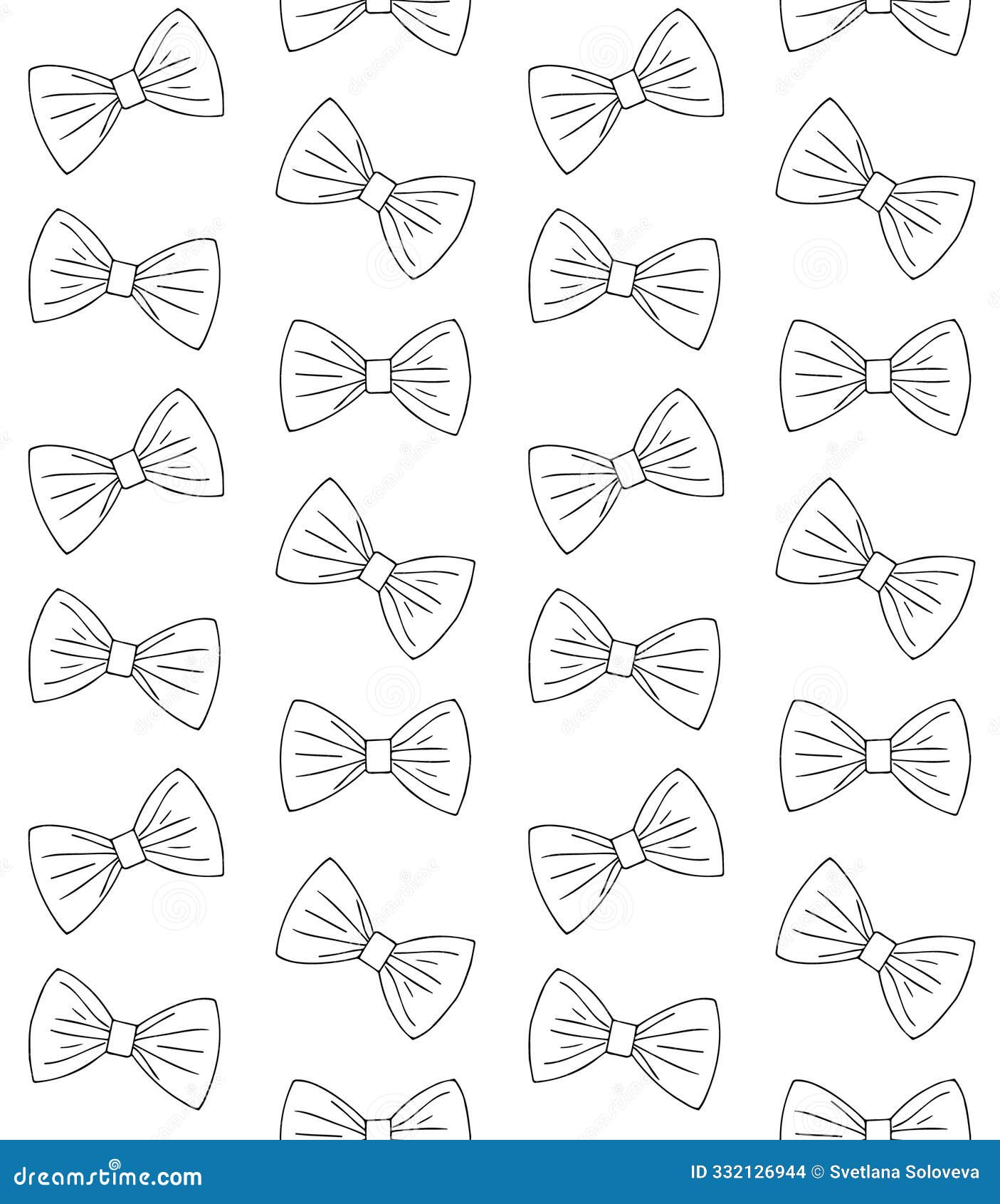 Vector Seamless Pattern of Hand Drawn Bow Tie Stock Vector ... Vector Seamless Pattern of Hand Drawn Bow Tie Stock Vector ...