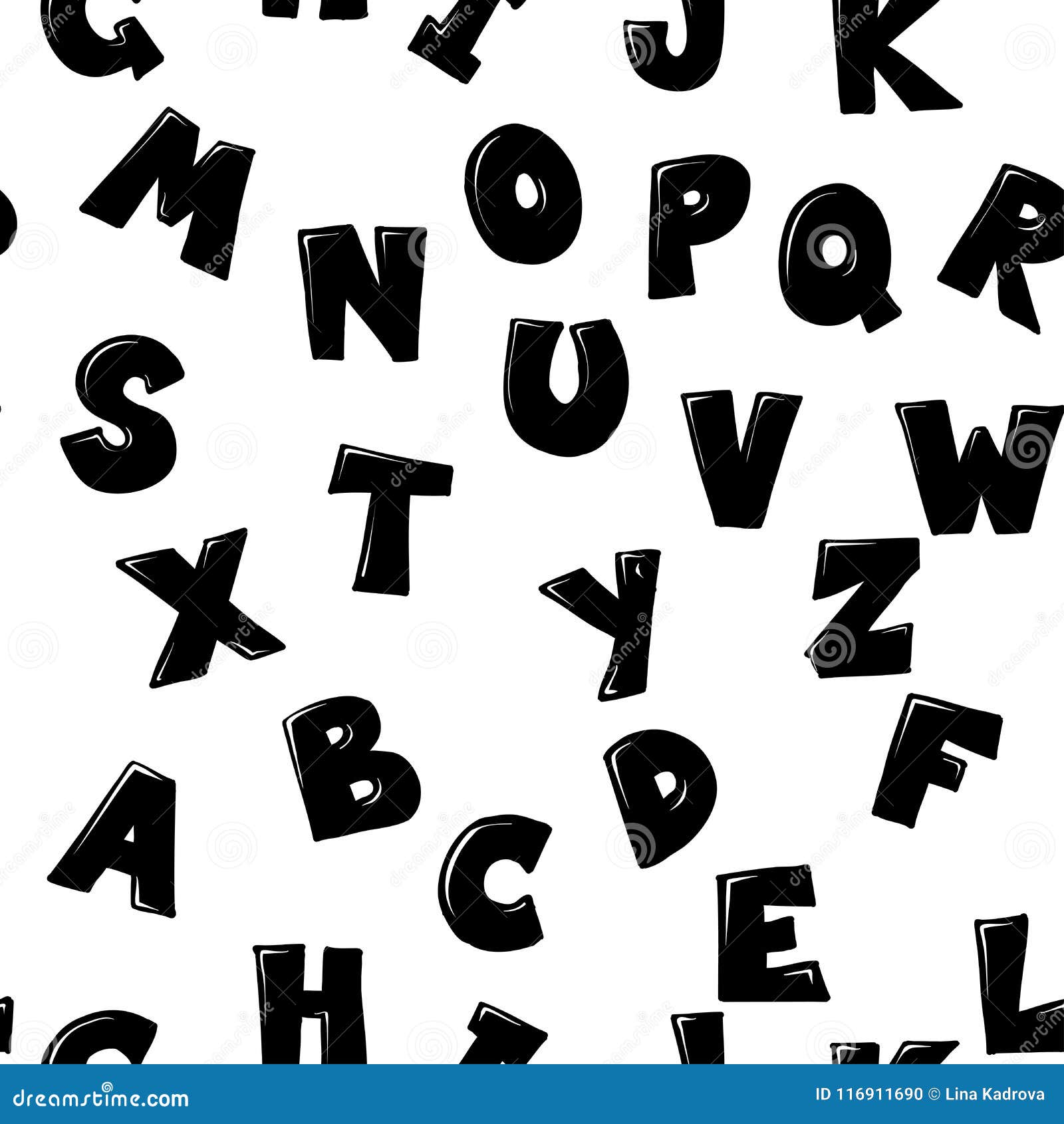 Alphabet Black And White