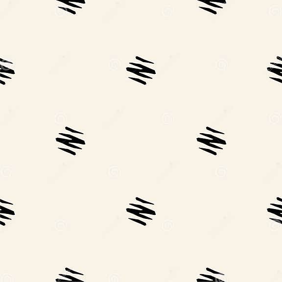 Vector Seamless Pattern with Hand-drawn Dashes. Stock Vector ...