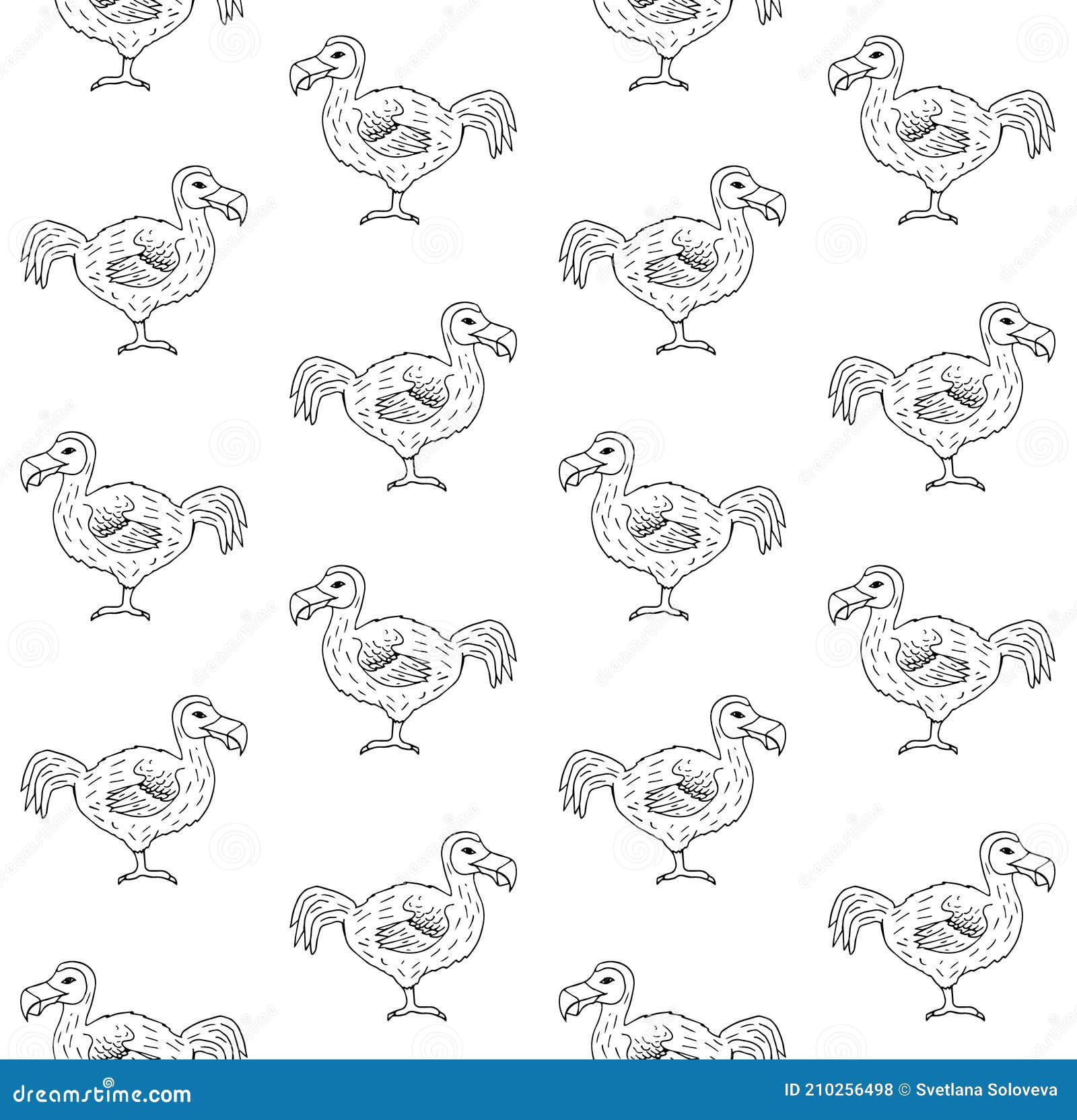 Sketch Dodo Bird. Cartoon Vector | CartoonDealer.com #71616761