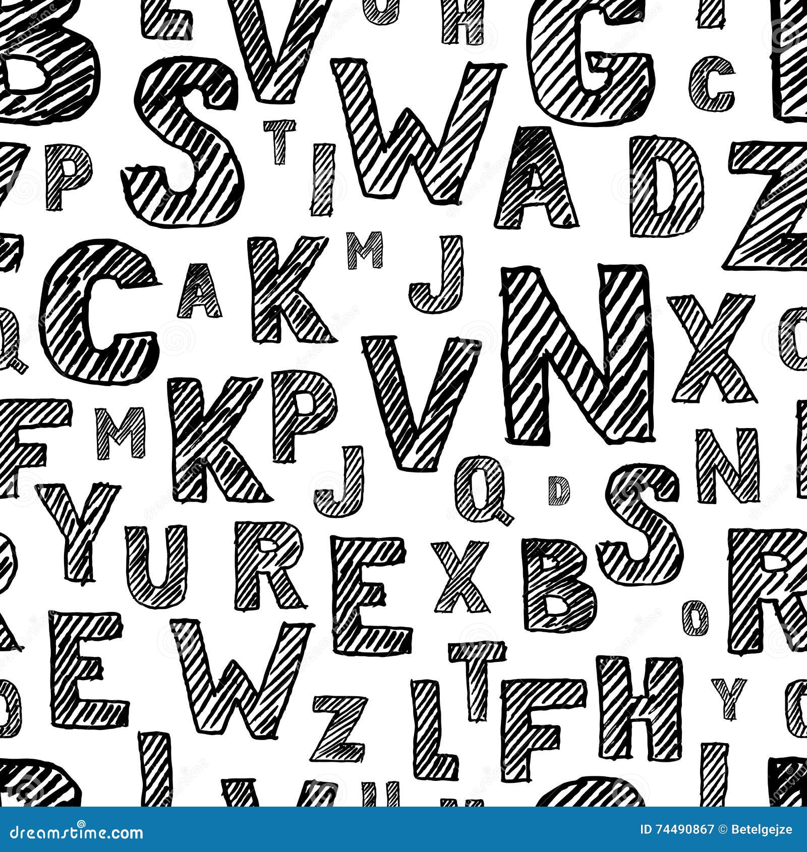 Sketch Alphabet Vector Illustration | CartoonDealer.com #18774126