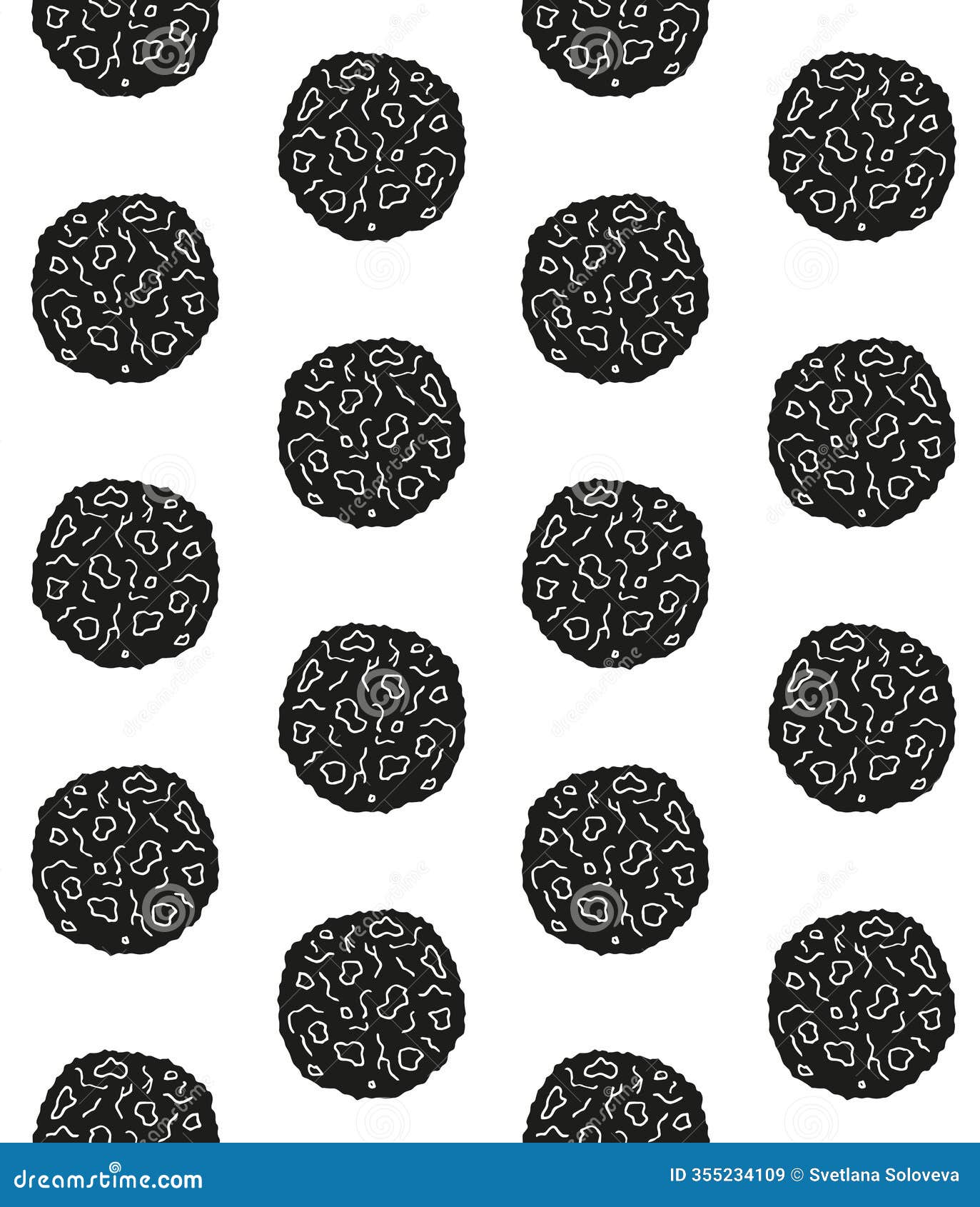 Vector Seamless Pattern of Hand Drawn Cookie Stock Illustration - Illustration of doodle, food ...