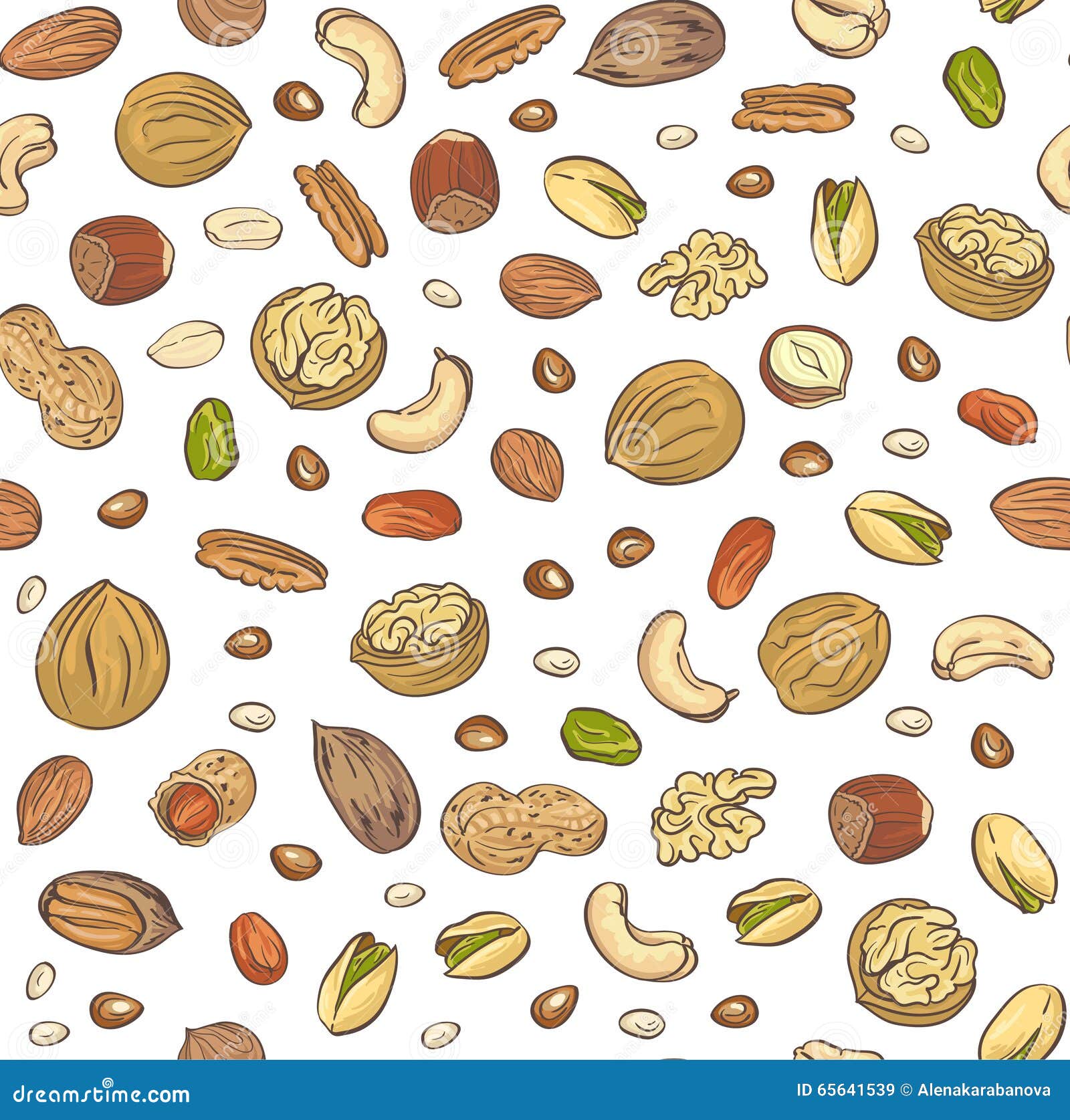 Seamless Nuts And Bolts Cartoon Vector | CartoonDealer.com #48594169