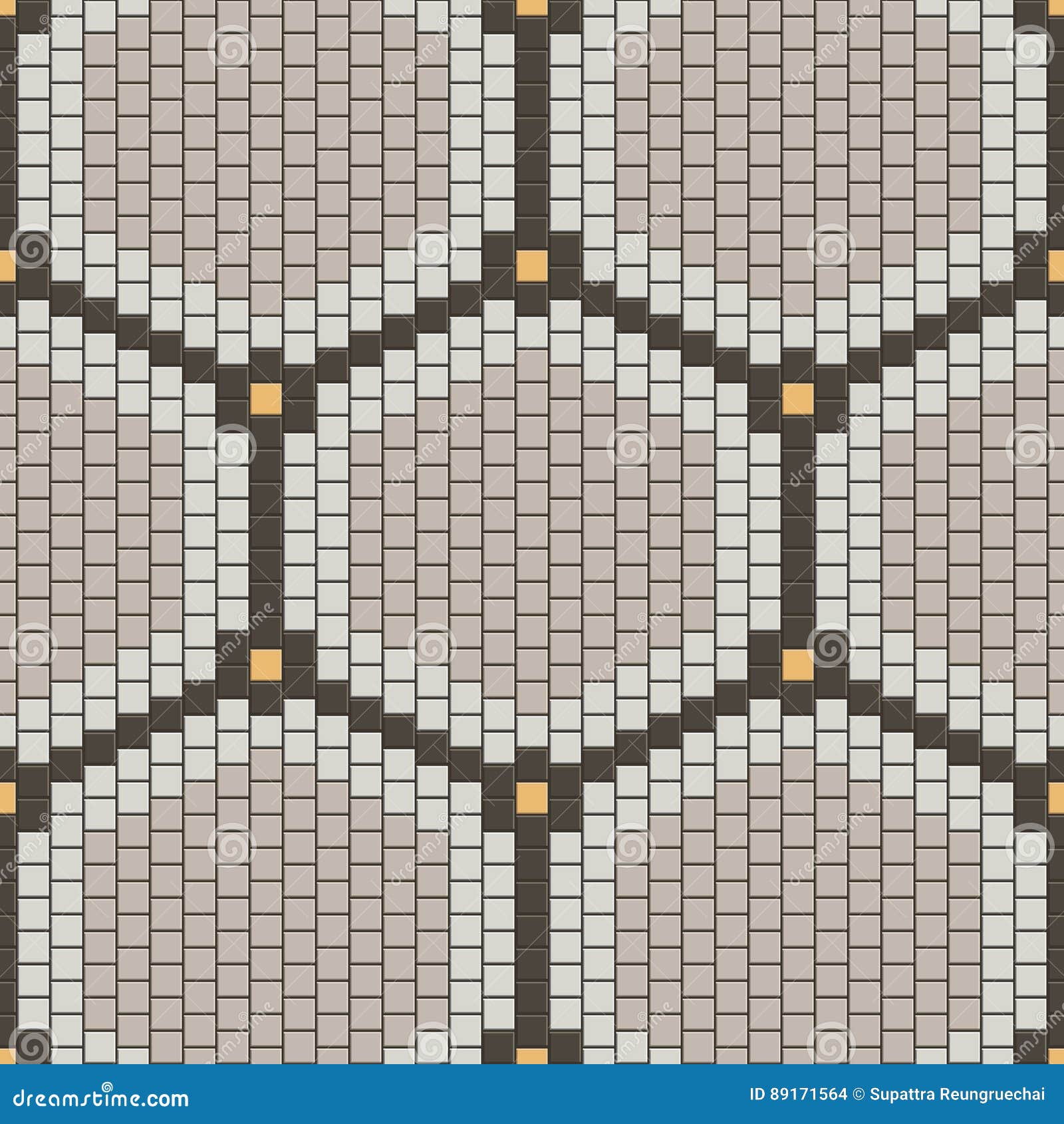 Vector Seamless Pattern. Hexagonal Minimalistic Ornament from Small ...