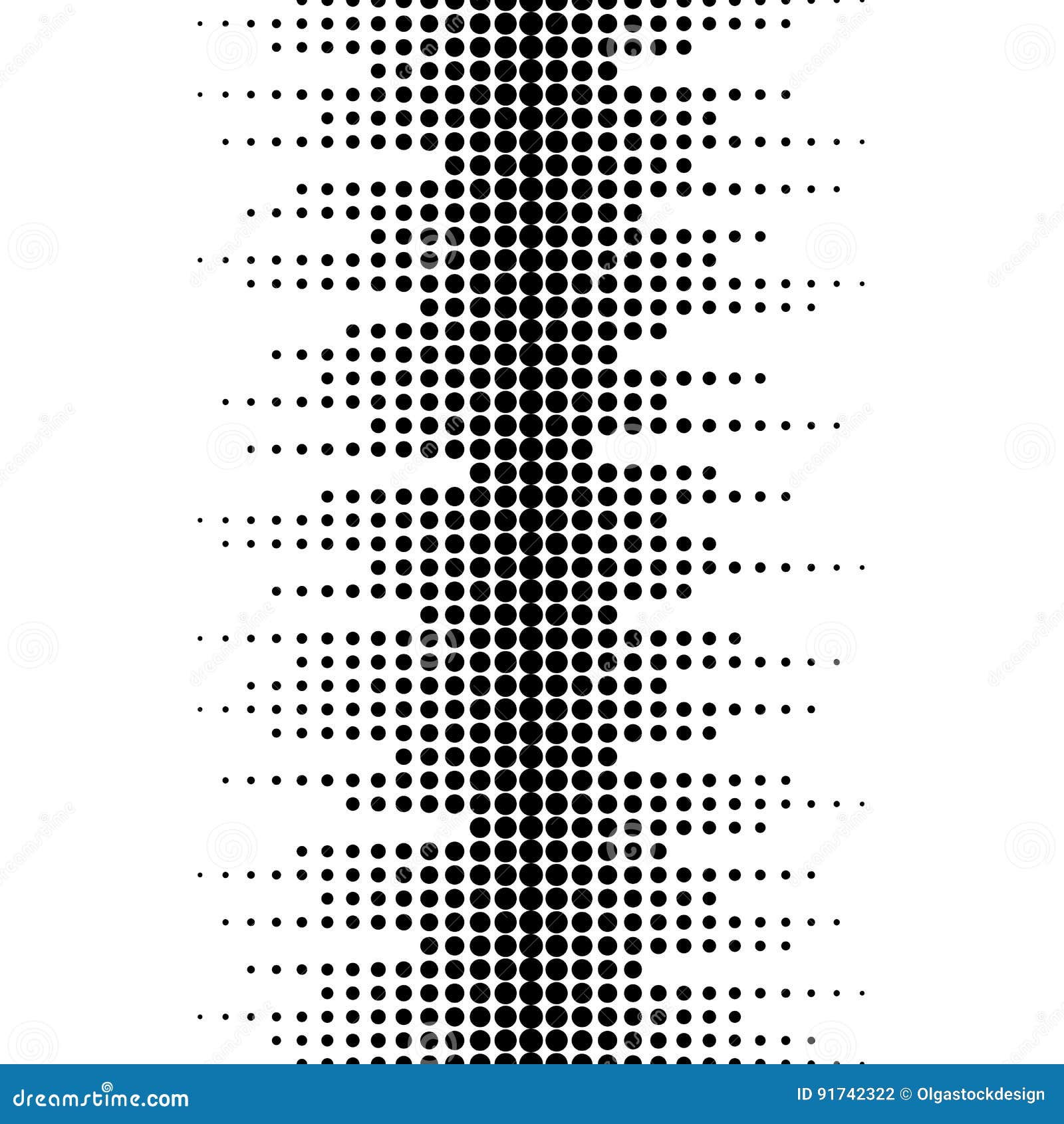 Vector Seamless Pattern, Horizontal Rows of Dots Stock Vector ...
