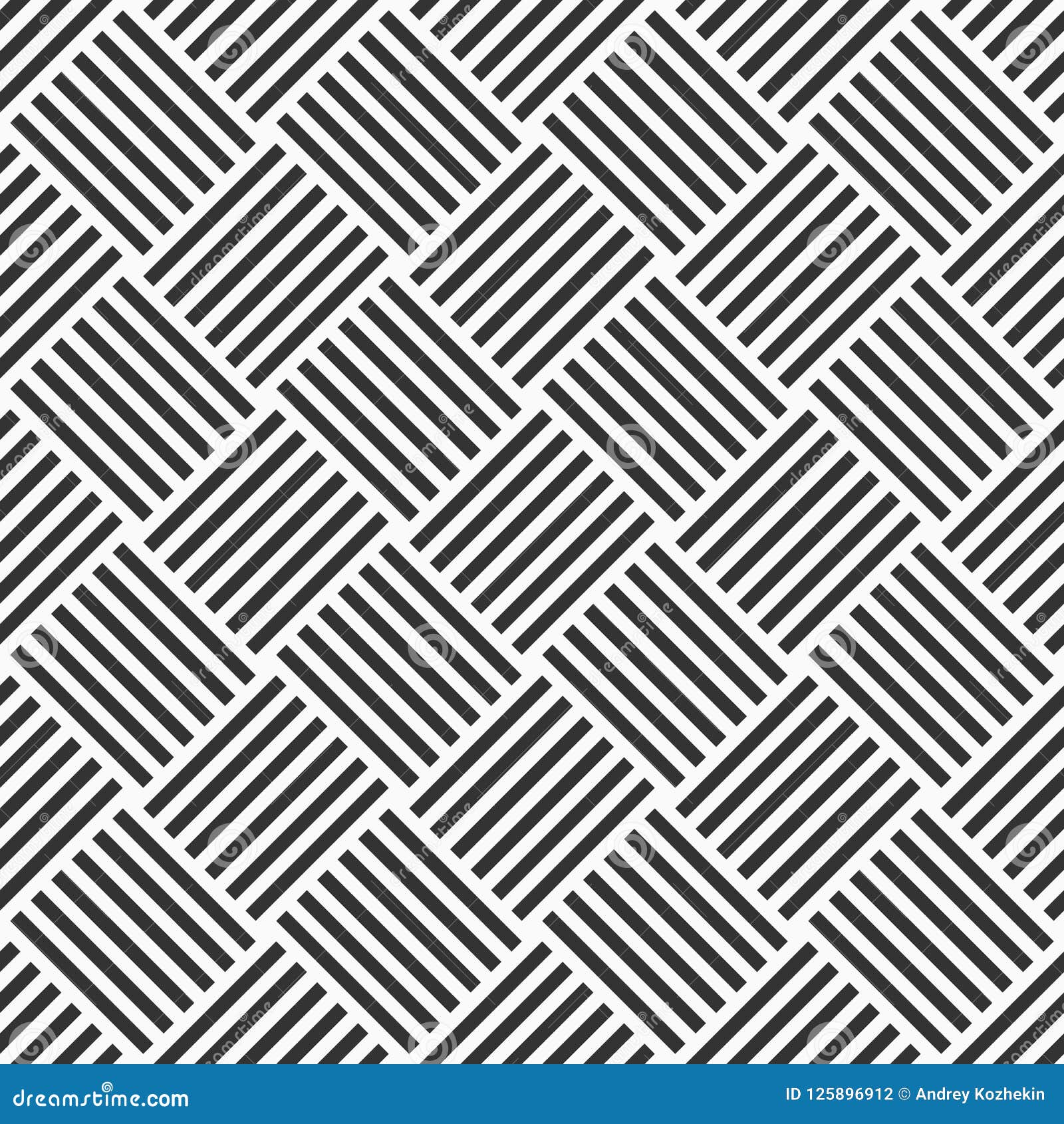 Vector Seamless Pattern of Intertwined Stripes. Stock Vector ...