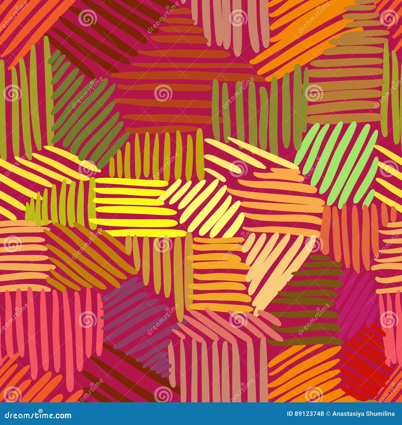 Vector Seamless Pattern with Interweaving of Lines. Stock Vector ...