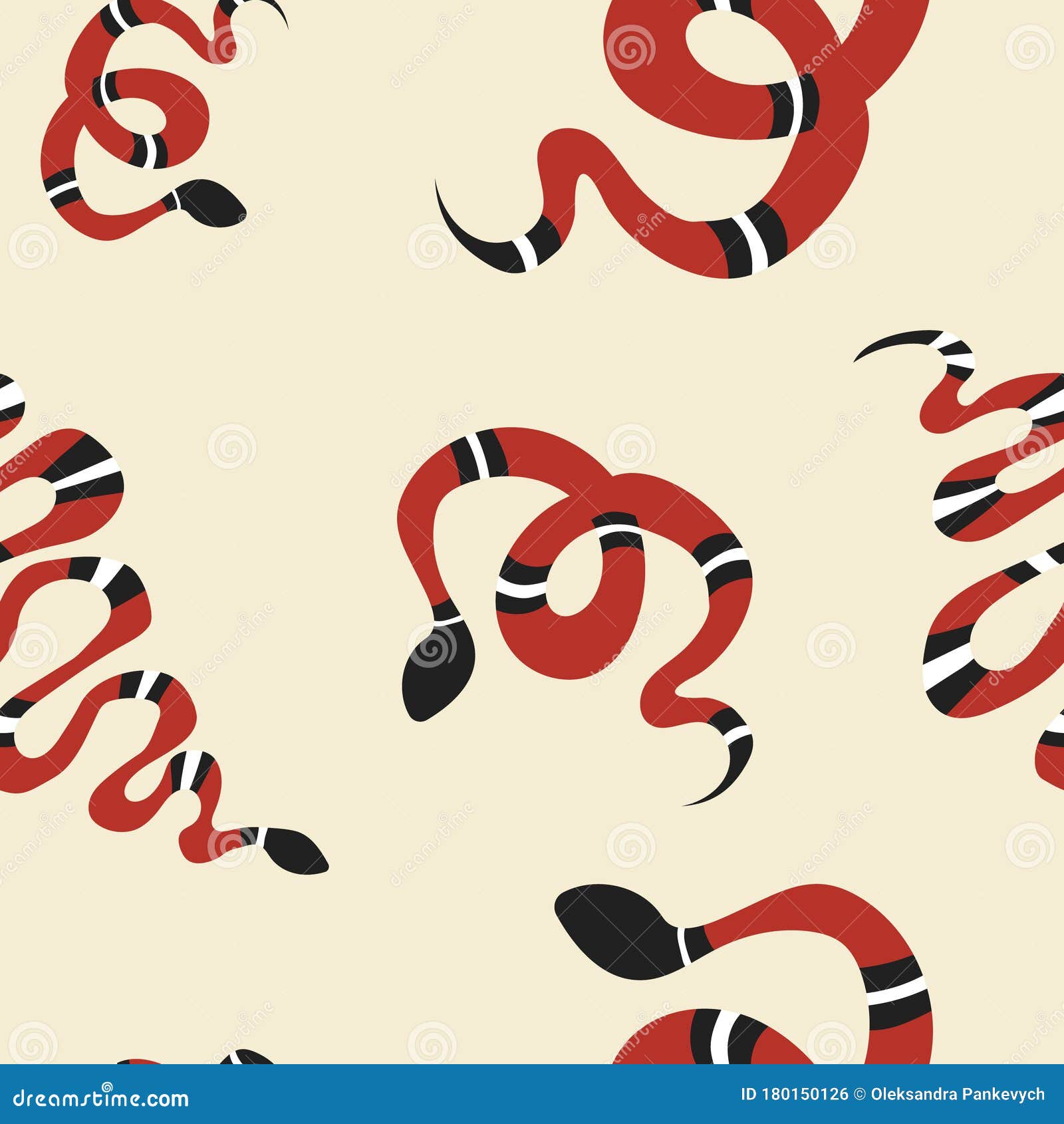 Vector Seamless Pattern Isolated on Background. Stock Vector ...