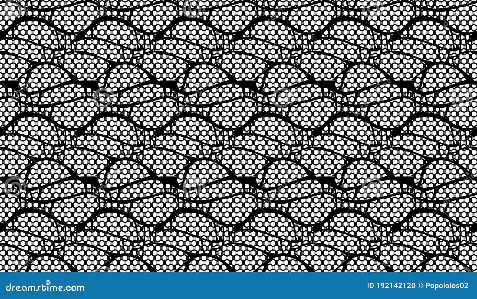 Vector Seamless Pattern. Jacquard Mesh Lace Fabric. Stock Vector ...