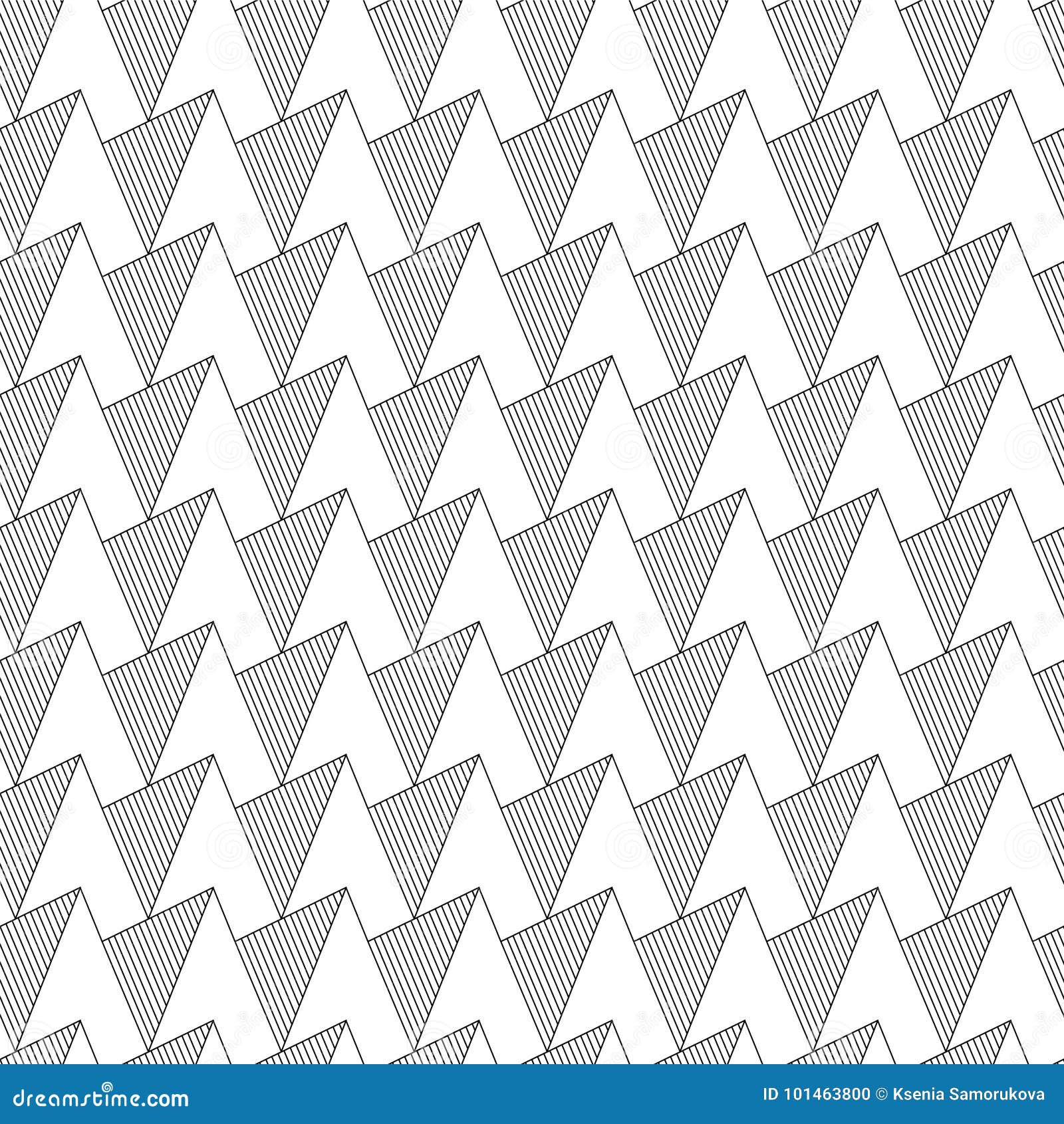 Vector Seamless Pattern - Linear Pyramid Background Stock Vector ...