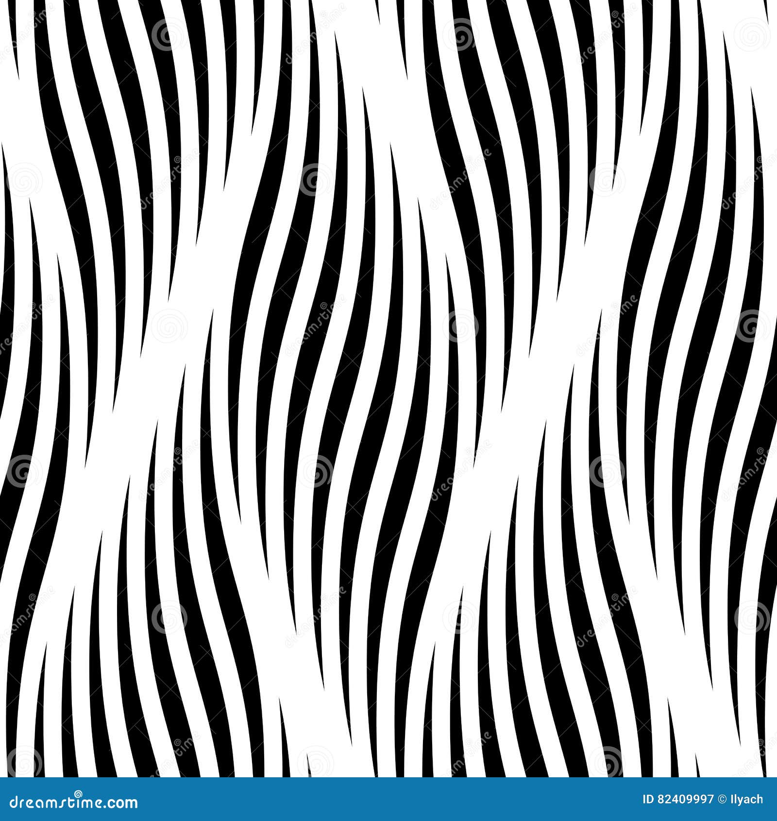 Vector Seamless Pattern of Linear Wavy Braids and Curve Lines Stock ...