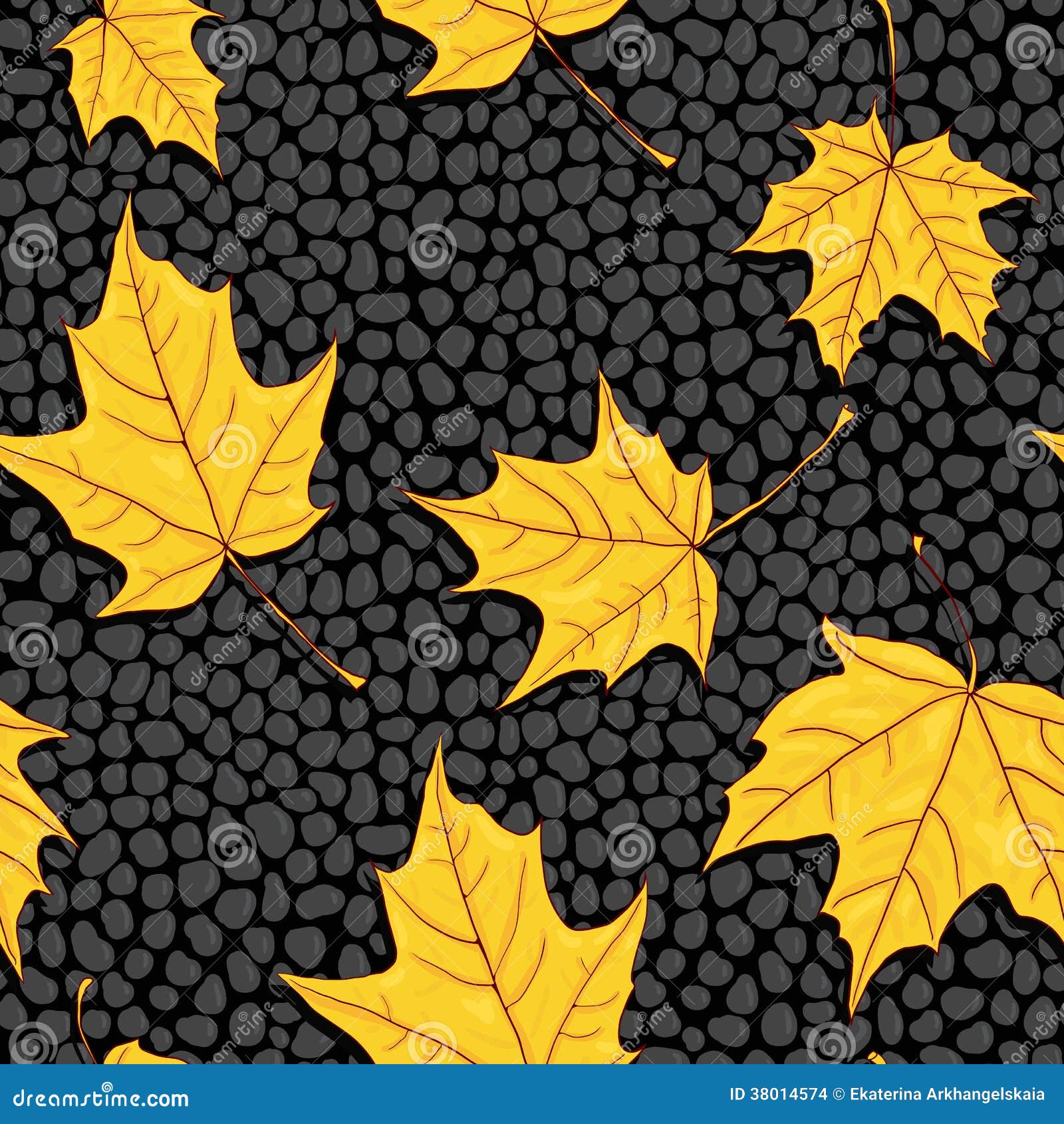 Vector Seamless Pattern with Maple Seeds Stock Vector - Illustration of ...
