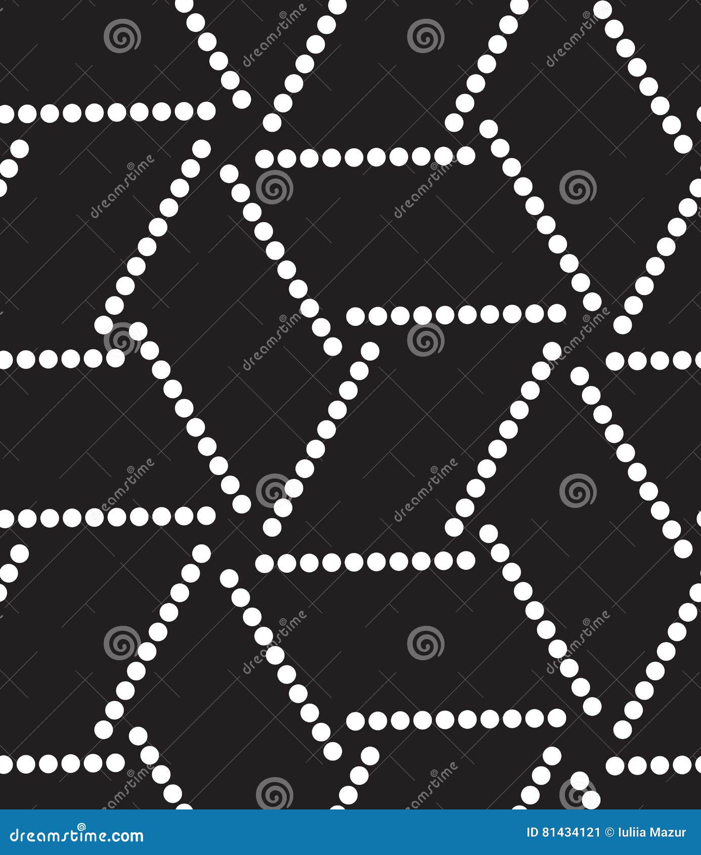 Vector Seamless Pattern. Modern Geometric Dots Background Stock Vector ...