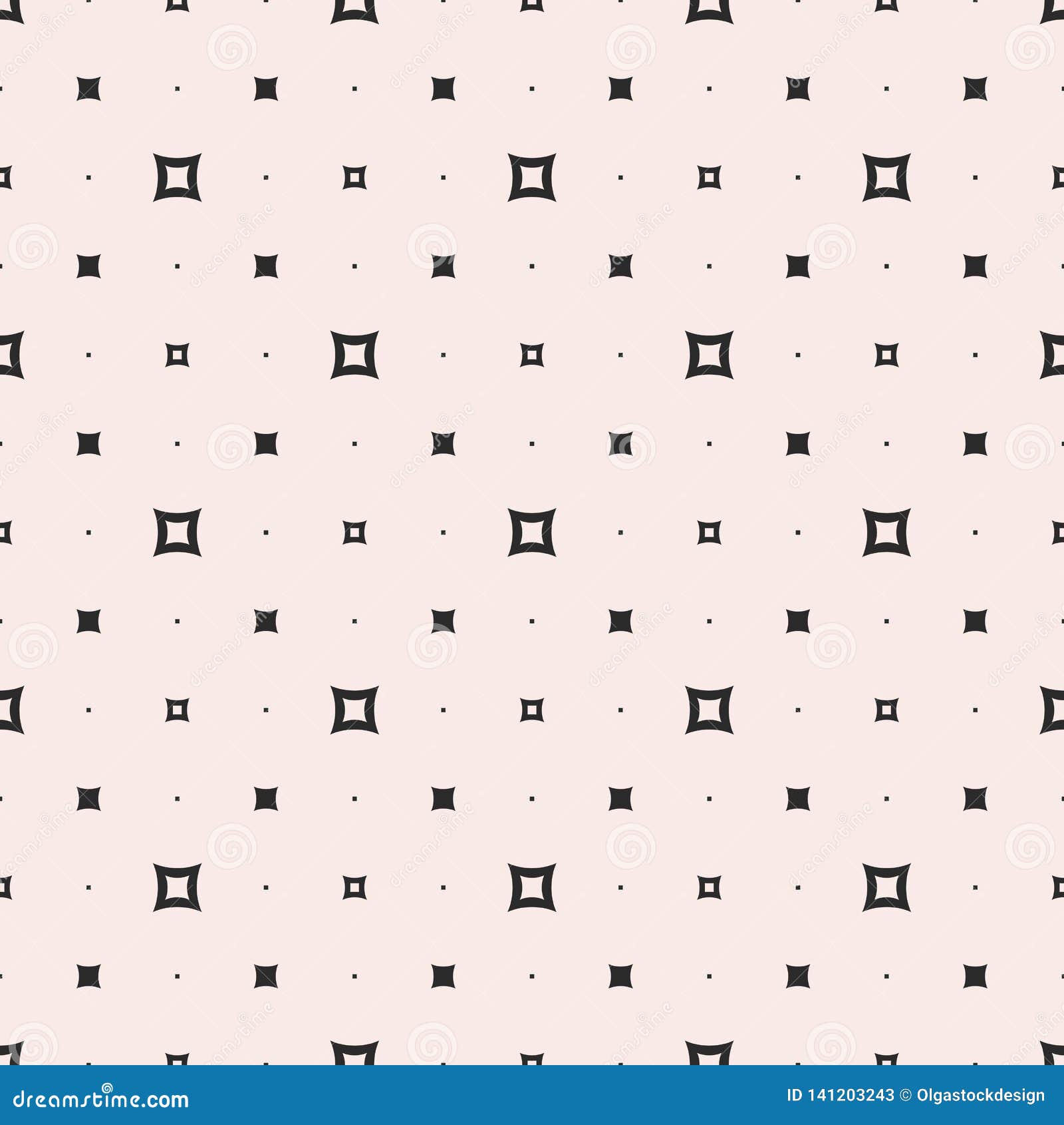 Vector Seamless Pattern. Modern Minimalist Texture, Small Squares Stock ...