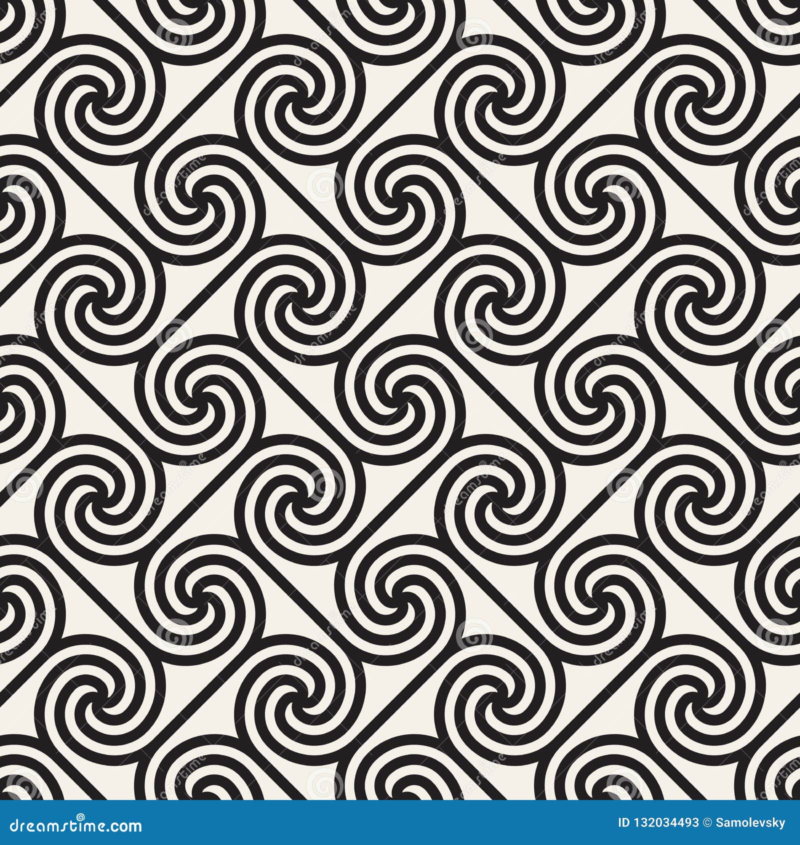 Vector Seamless Pattern. Modern Stylish Abstract Texture. Repeating ...