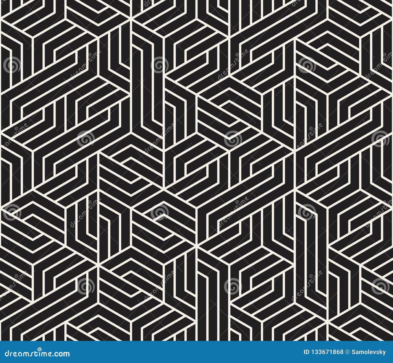 Vector Seamless Pattern. Modern Stylish Abstract Texture. Repeating ...