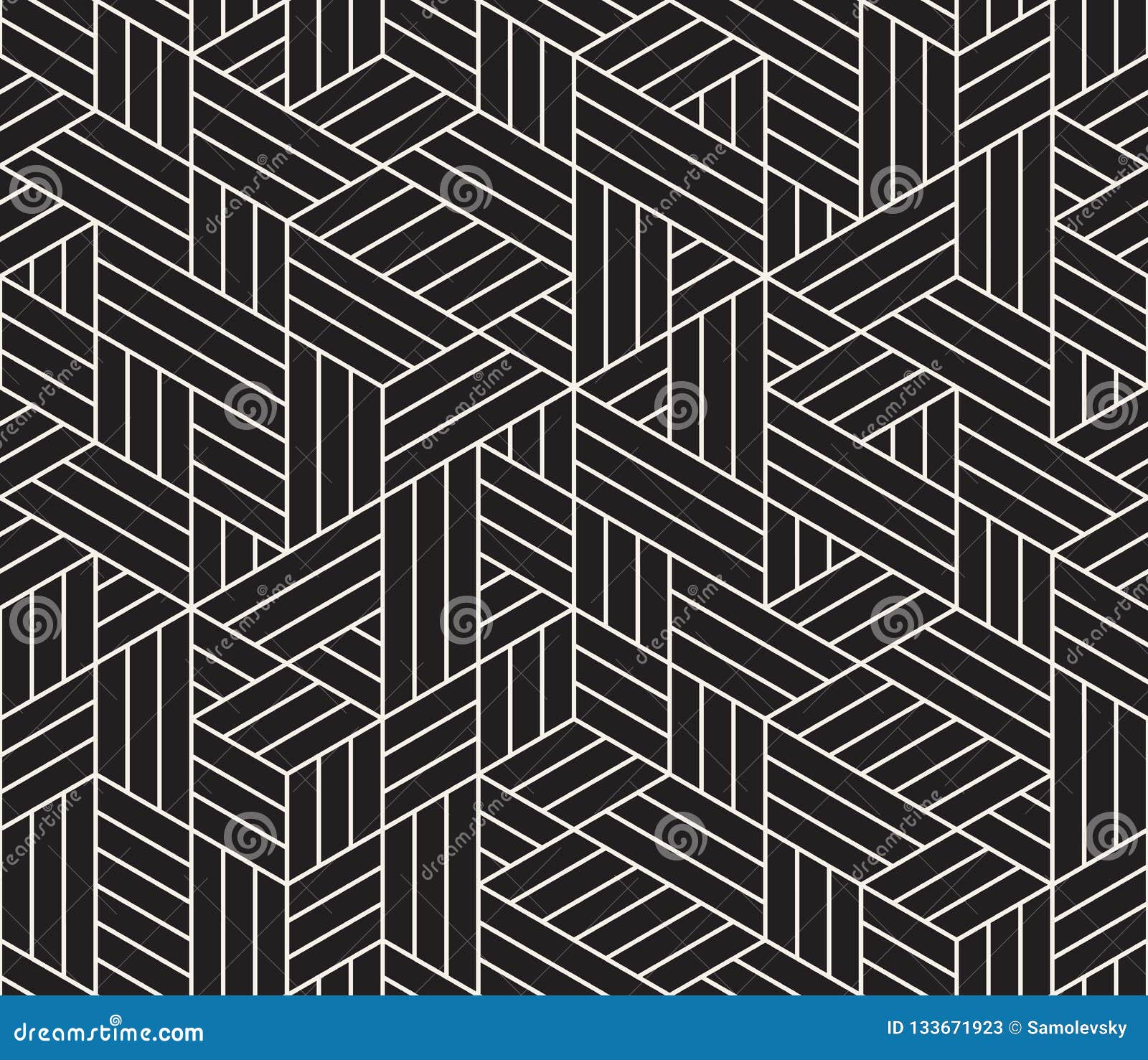 Vector Seamless Pattern. Modern Stylish Abstract Texture. Repeating ...