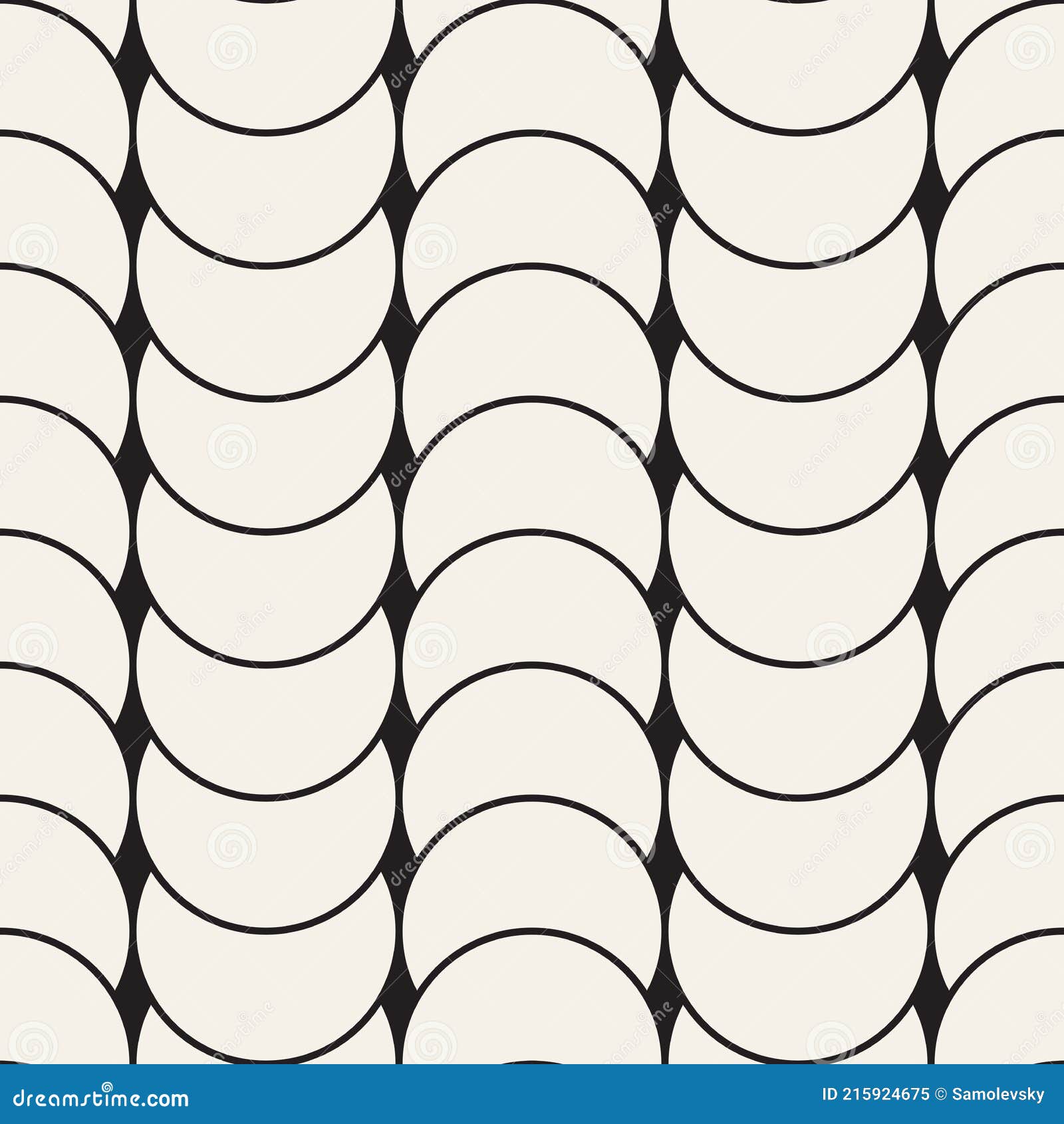 Vector Seamless Pattern Modern Stylish Abstract Texture Stock Vector