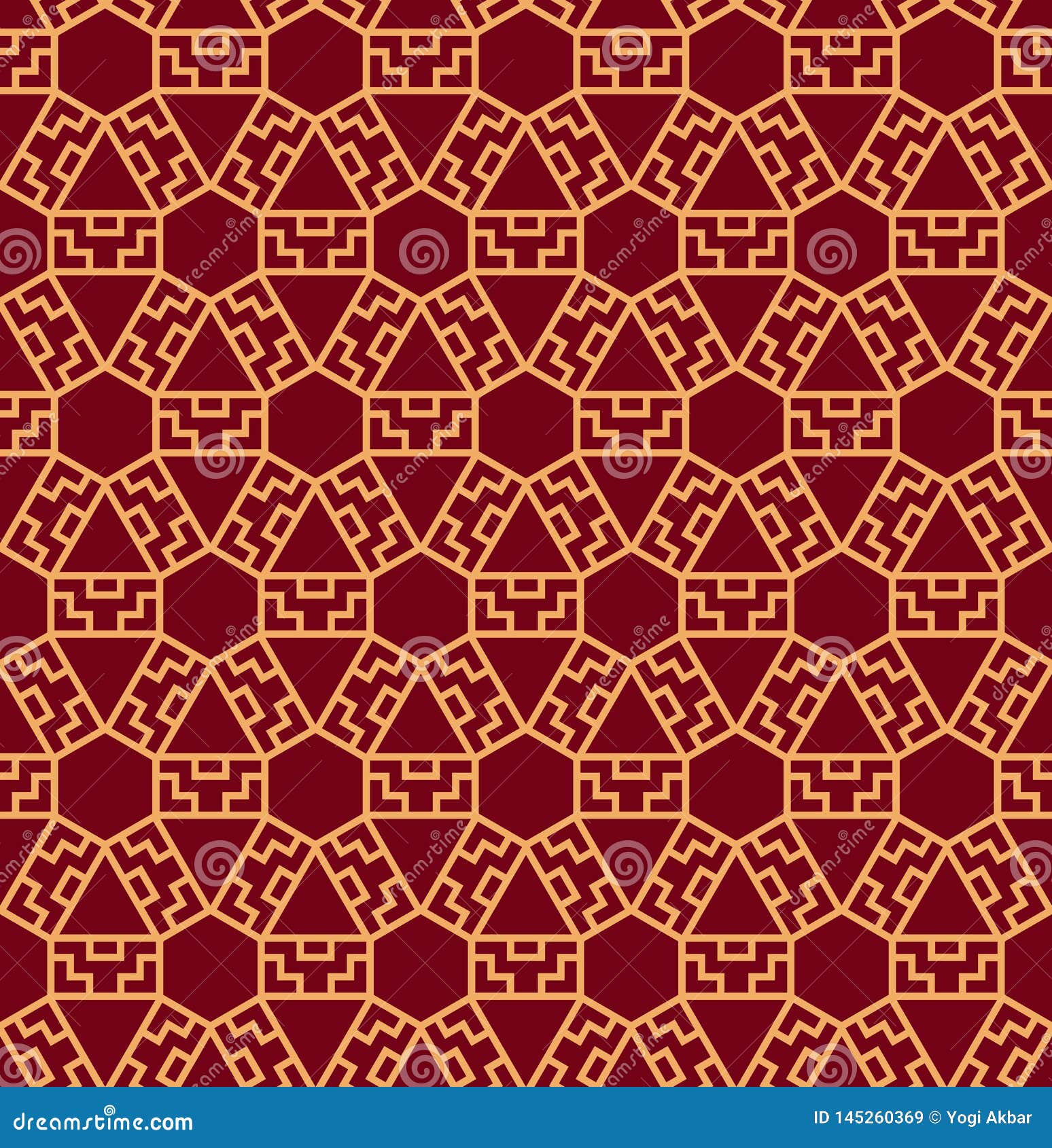 Vector Seamless Pattern Modern Stylish Abstract Texture Stock Vector