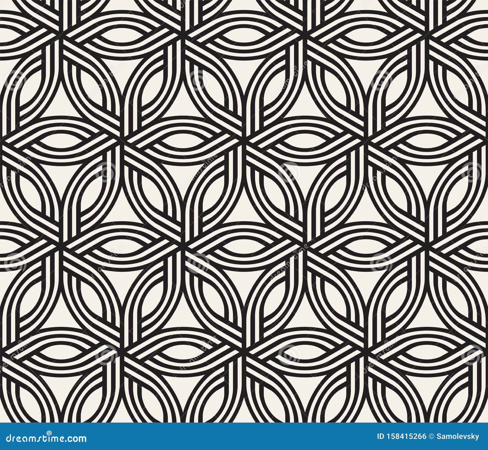 Vector Seamless Interlaced Pattern. Modern Stylish Abstract Texture ... Vector Seamless Interlaced Pattern. Modern Stylish Abstract Texture ...
