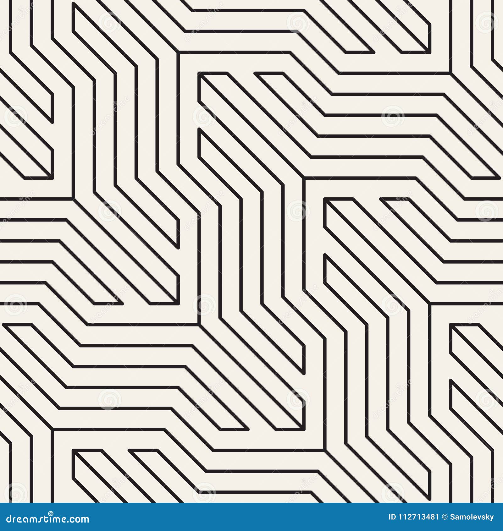 Vector Seamless Pattern. Modern Stylish Abstract Texture Stock ...