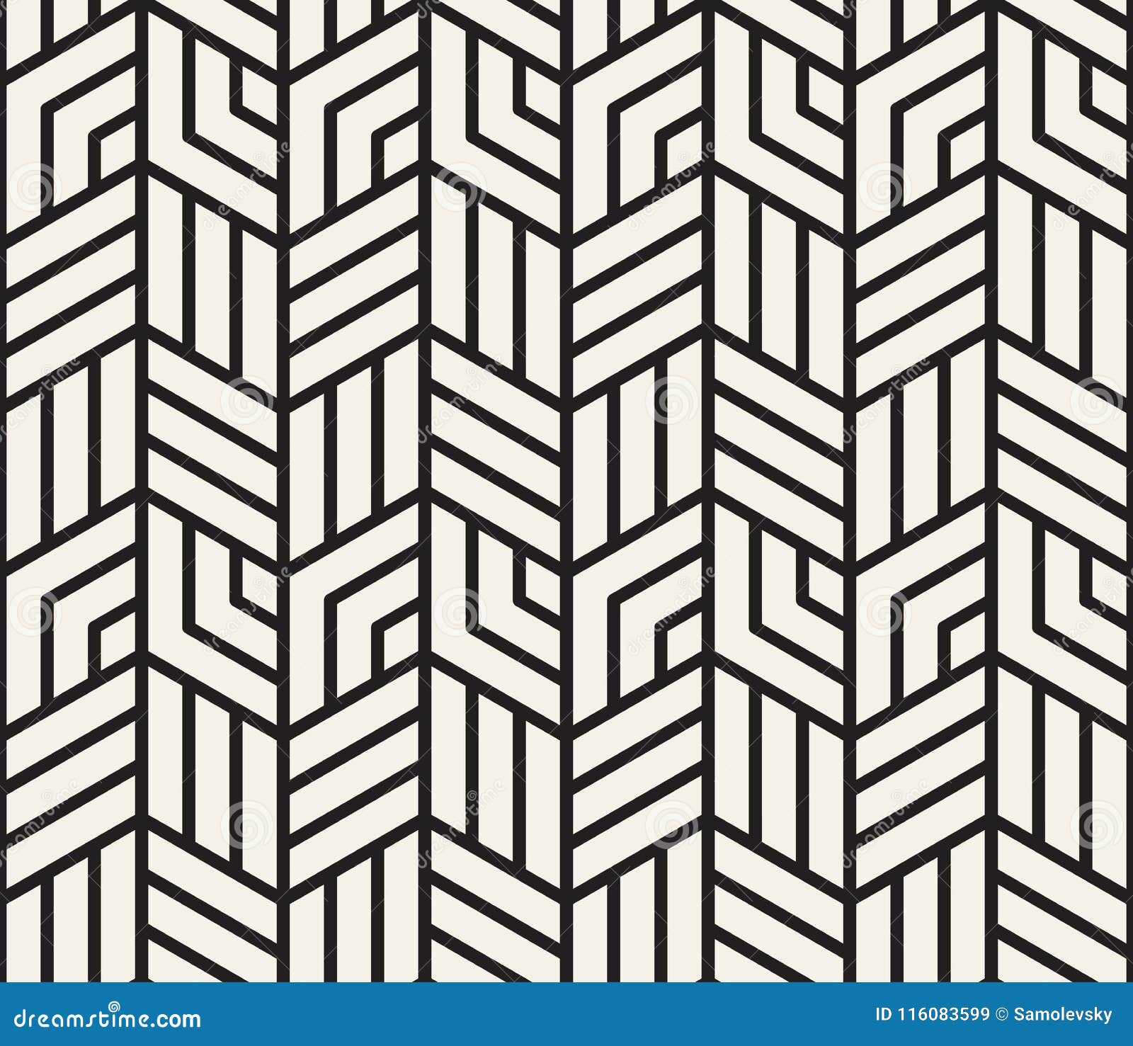 Vector Seamless Pattern Modern Stylish Abstract Texture Stock