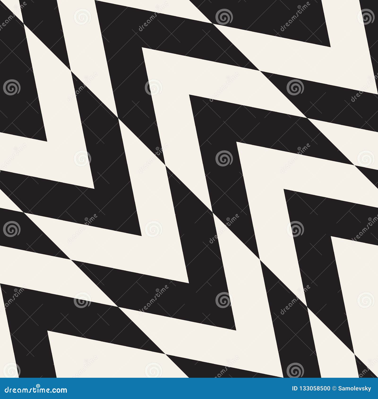 Vector Seamless Pattern. Modern Stylish Abstract Texture. Repeating ...