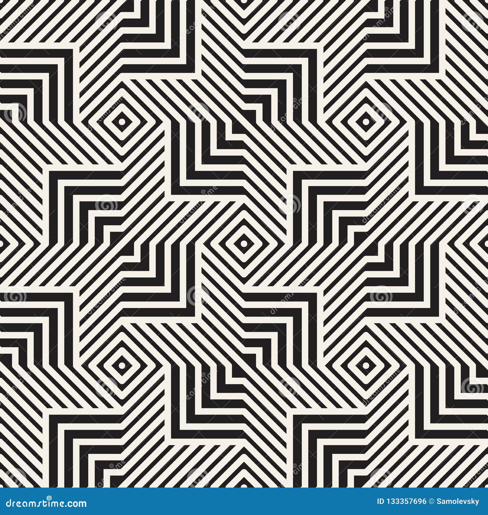 Vector Seamless Pattern. Modern Stylish Abstract Texture. Repeating ...