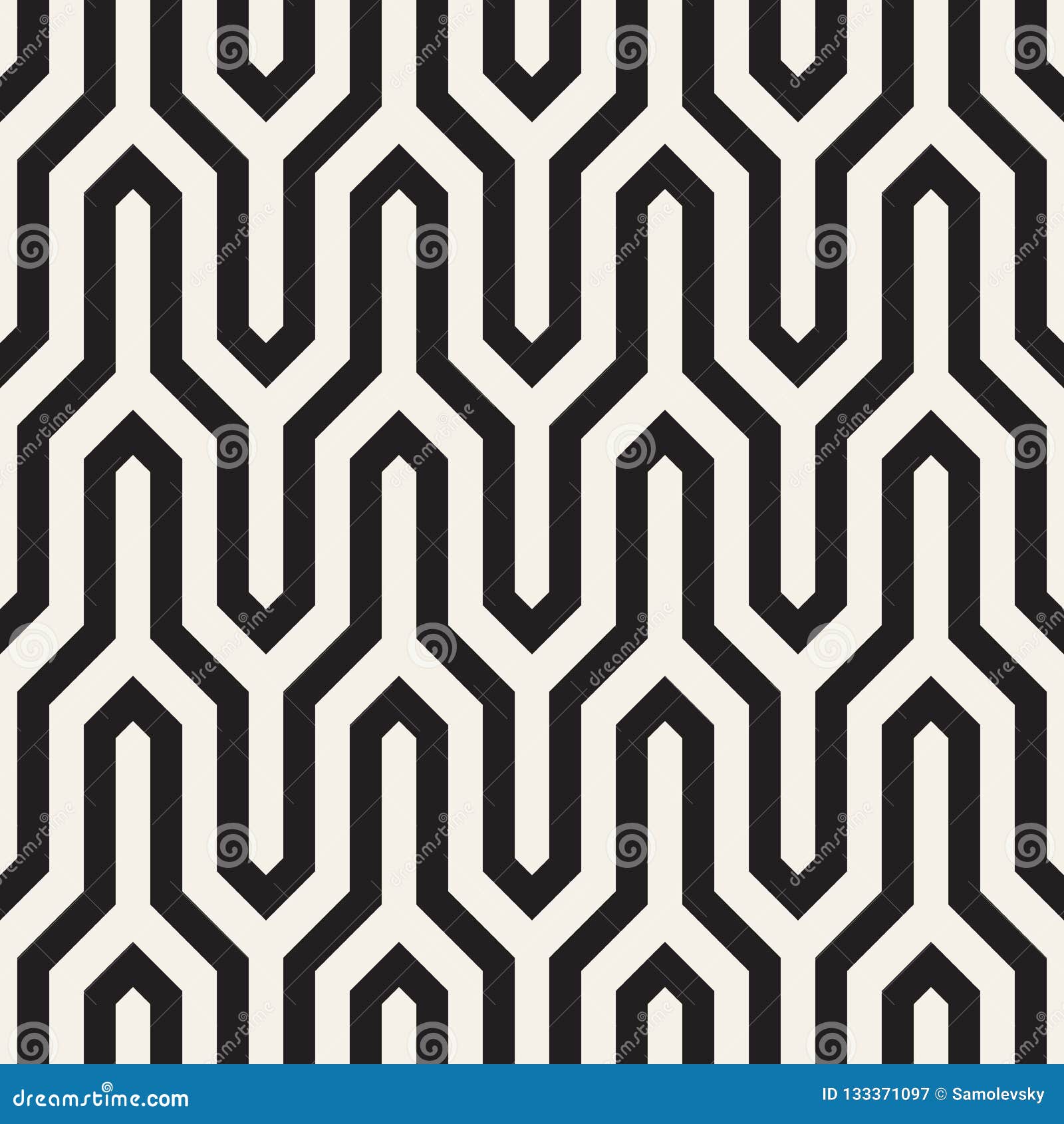 Vector Seamless Pattern. Modern Stylish Abstract Texture. Repeating ...