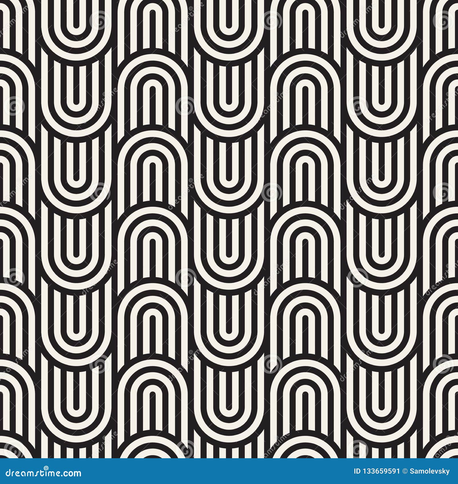 Vector Seamless Pattern. Modern Stylish Abstract Texture. Repeating ...