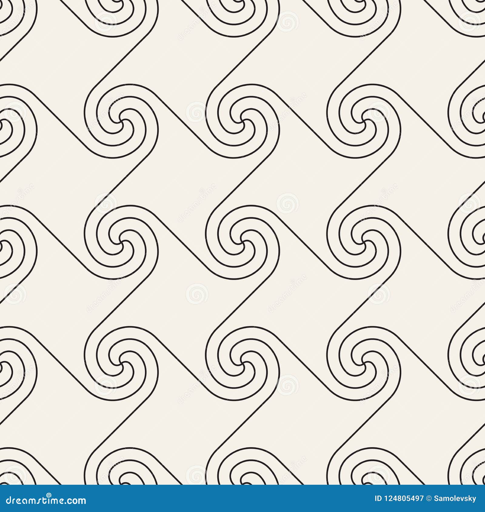 Vector Seamless Pattern. Modern Stylish Abstract Texture. Repeating ...