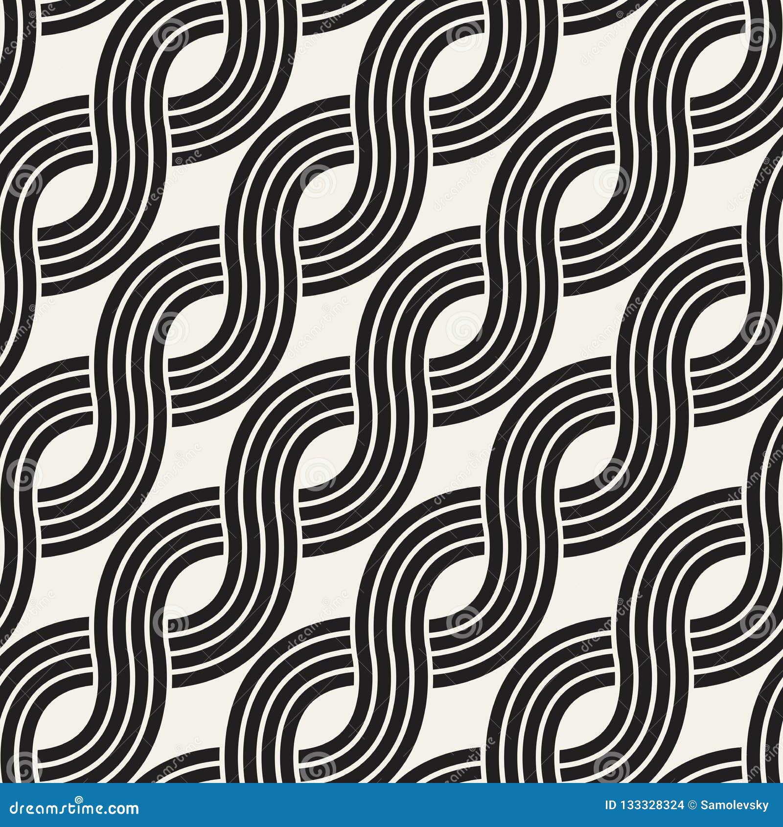 Vector Seamless Pattern. Modern Stylish Abstract Texture. Repeating ...