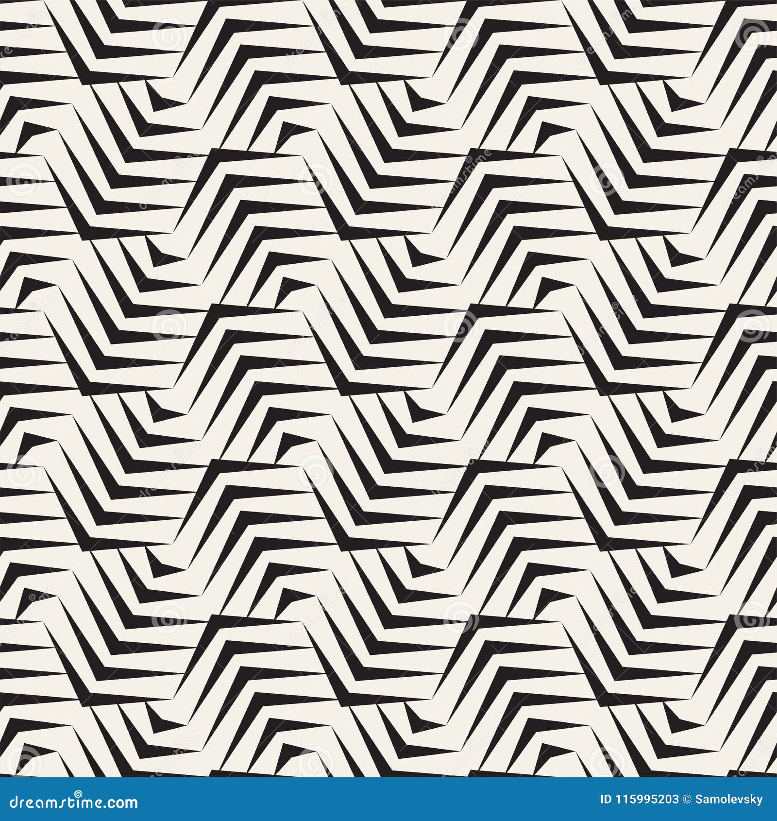 Vector Seamless Pattern. Modern Stylish Abstract Texture. Repeating ...