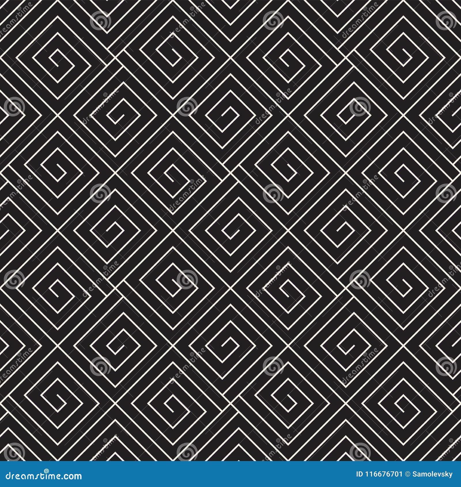 Vector Seamless Pattern. Modern Stylish Abstract Texture. Repeating ...