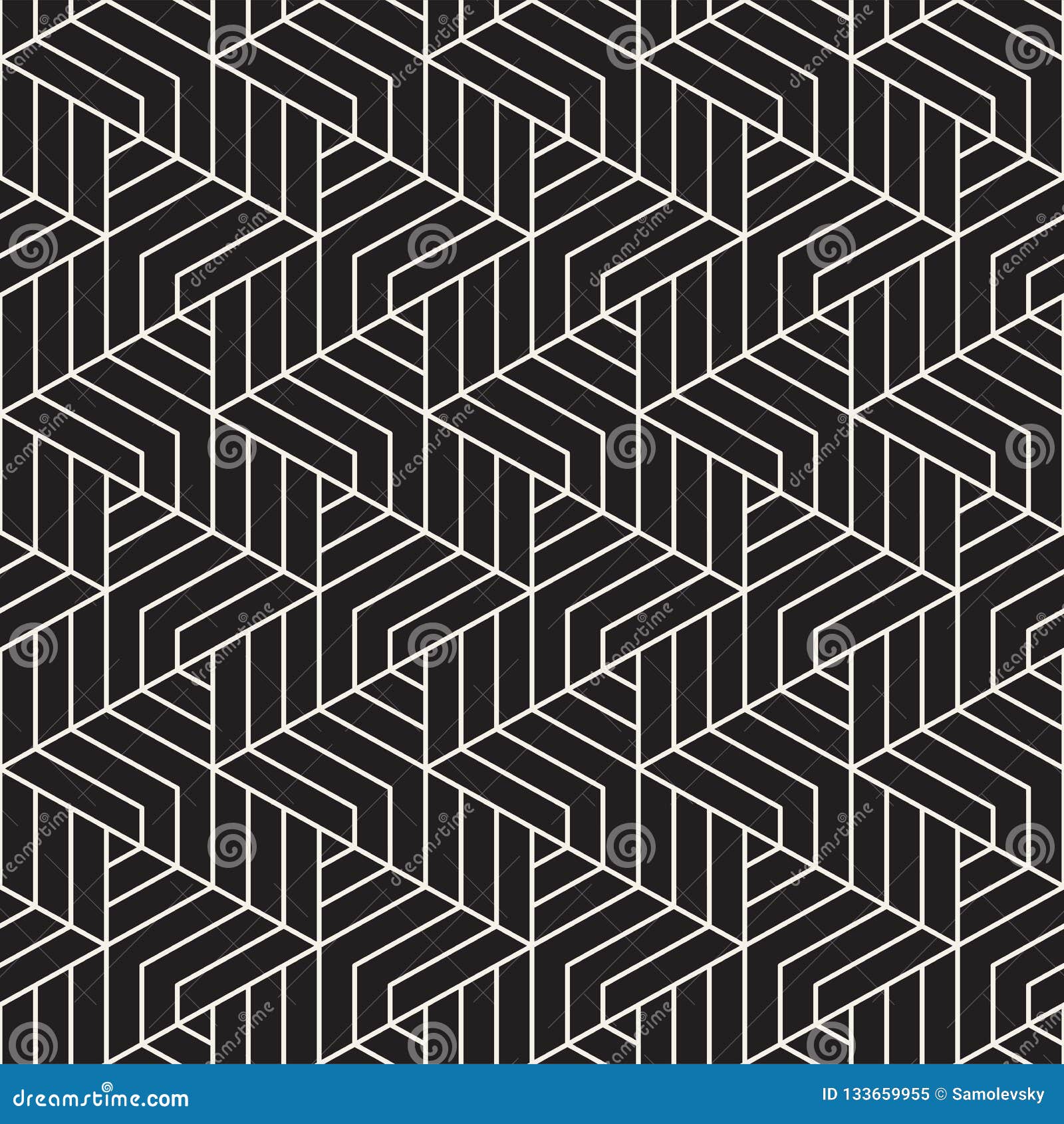 Vector Seamless Pattern. Modern Stylish Abstract Texture. Repeating ...