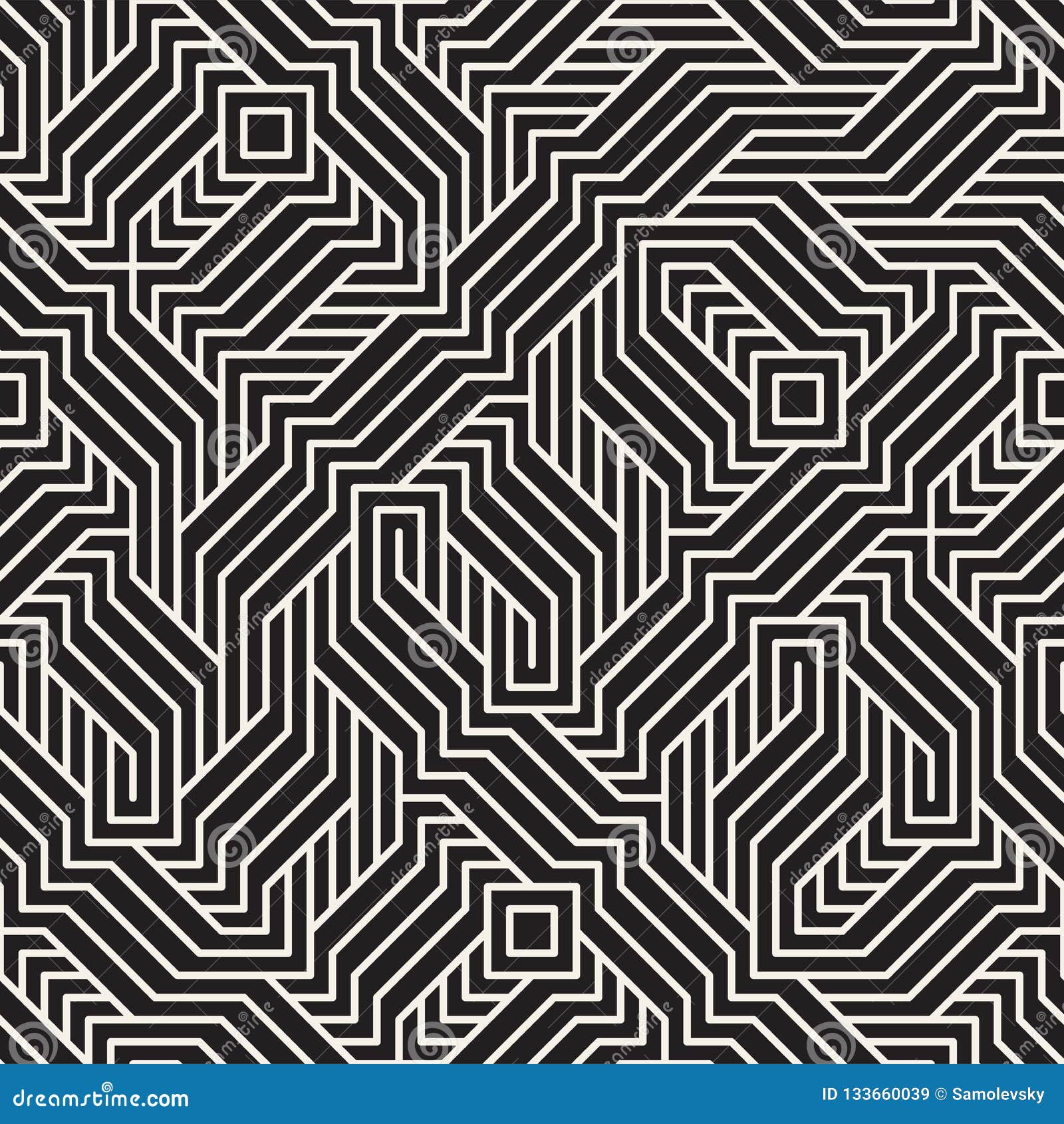 Vector Seamless Pattern. Modern Stylish Abstract Texture. Repeating ...