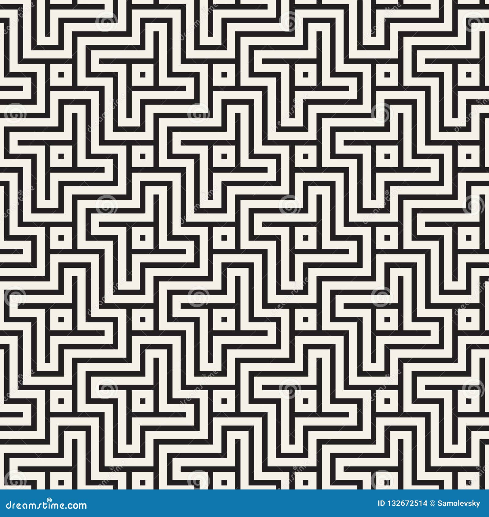 Vector Seamless Geometric Pattern. Modern Stylish Abstract Texture ...